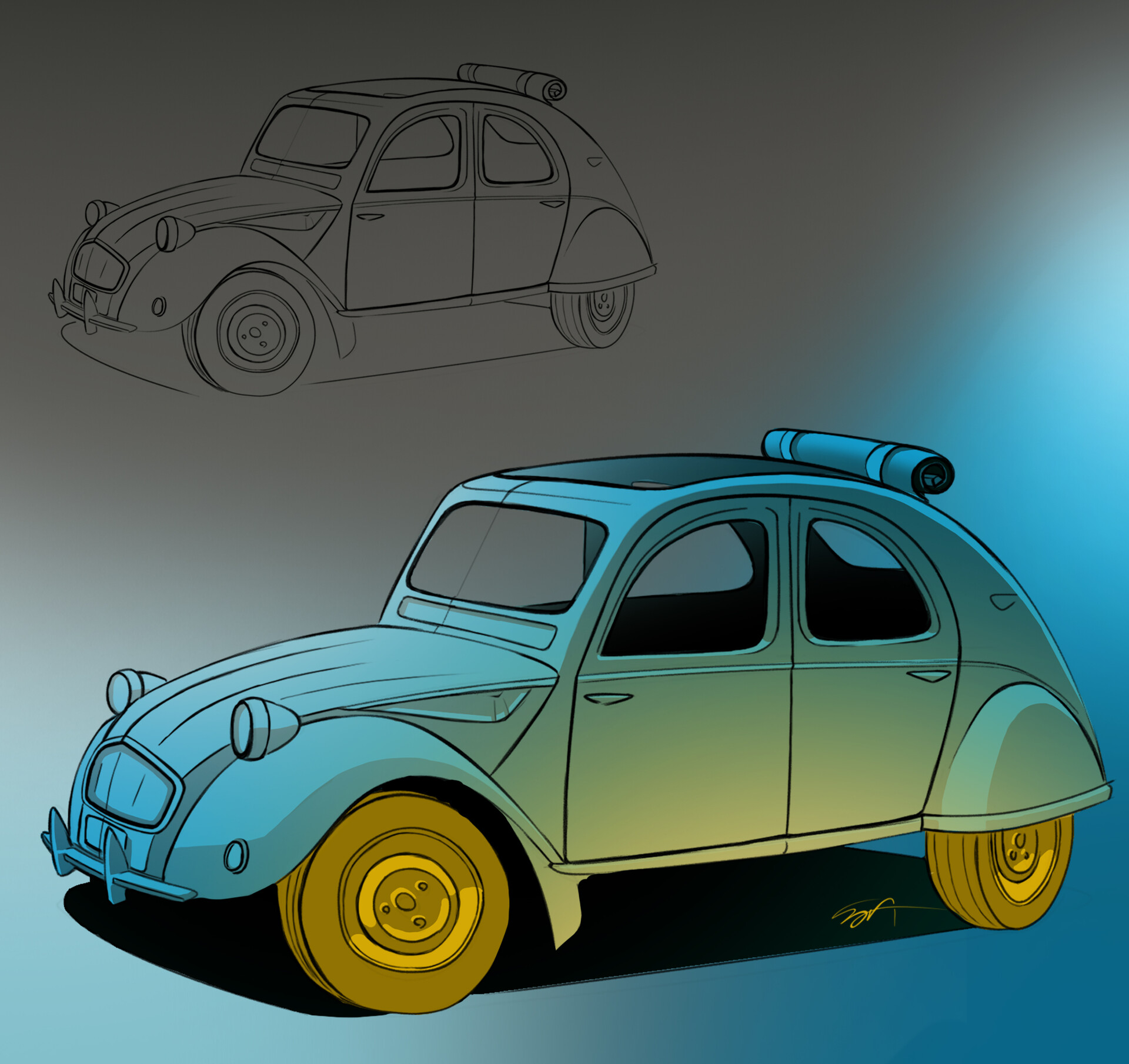 ArtStation - Citroen Artwork