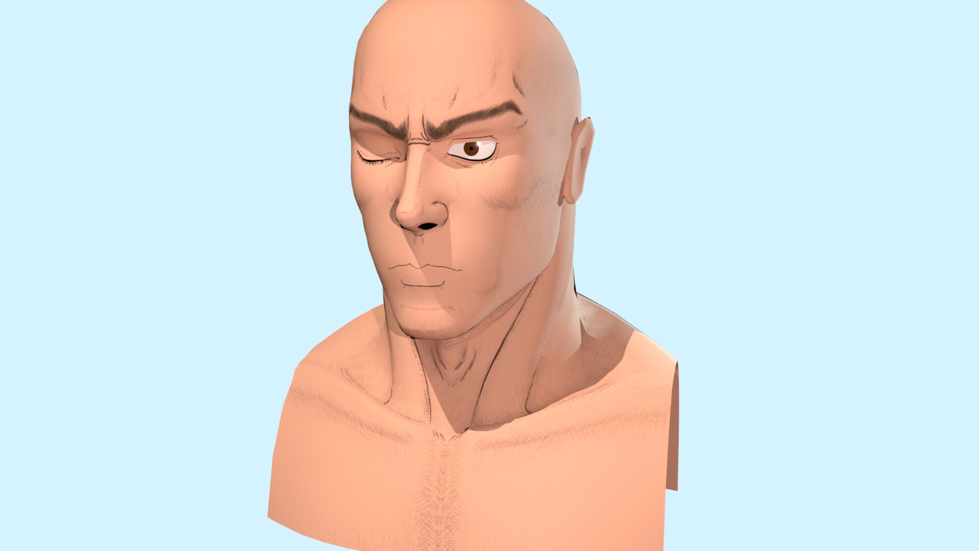 Aidan McGhee - Guts Bust - 2D/3D Hybrid Berserk model WIP
