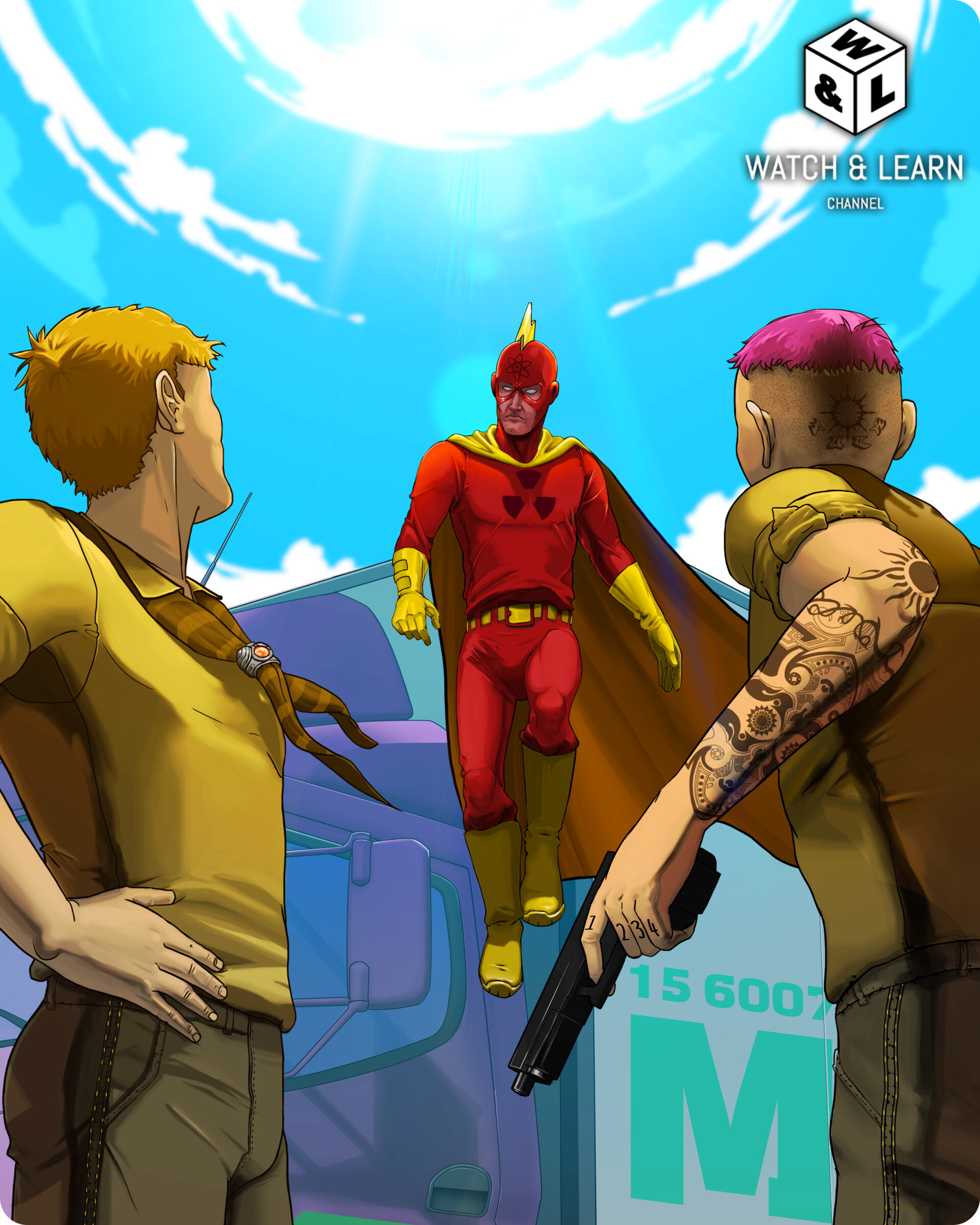 how to draw radioactive man