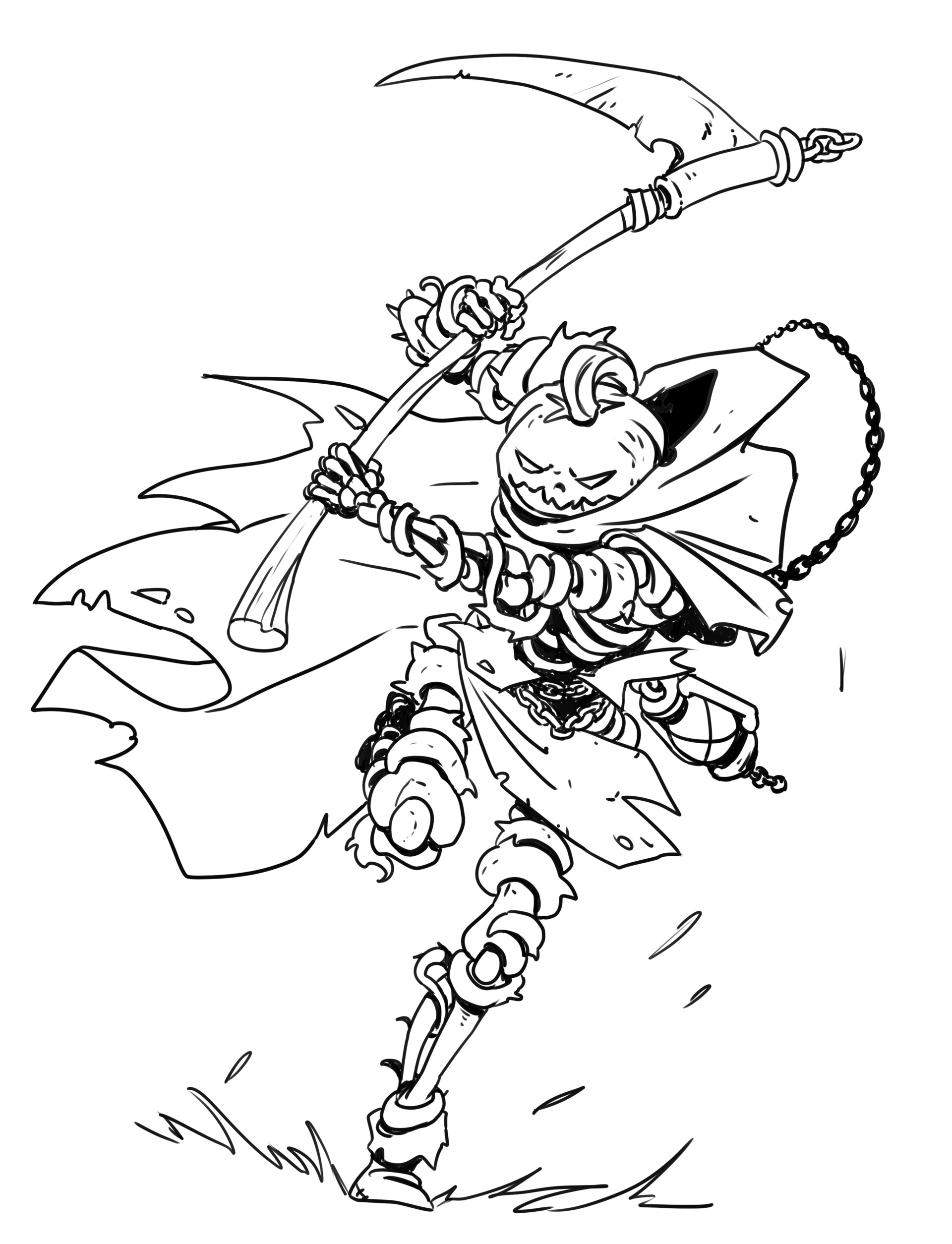 Bone Dust - Jack O Lantern zombie parasite