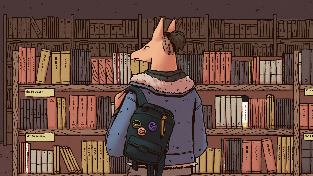 ArtStation - Small game: Bookshelf Limbo