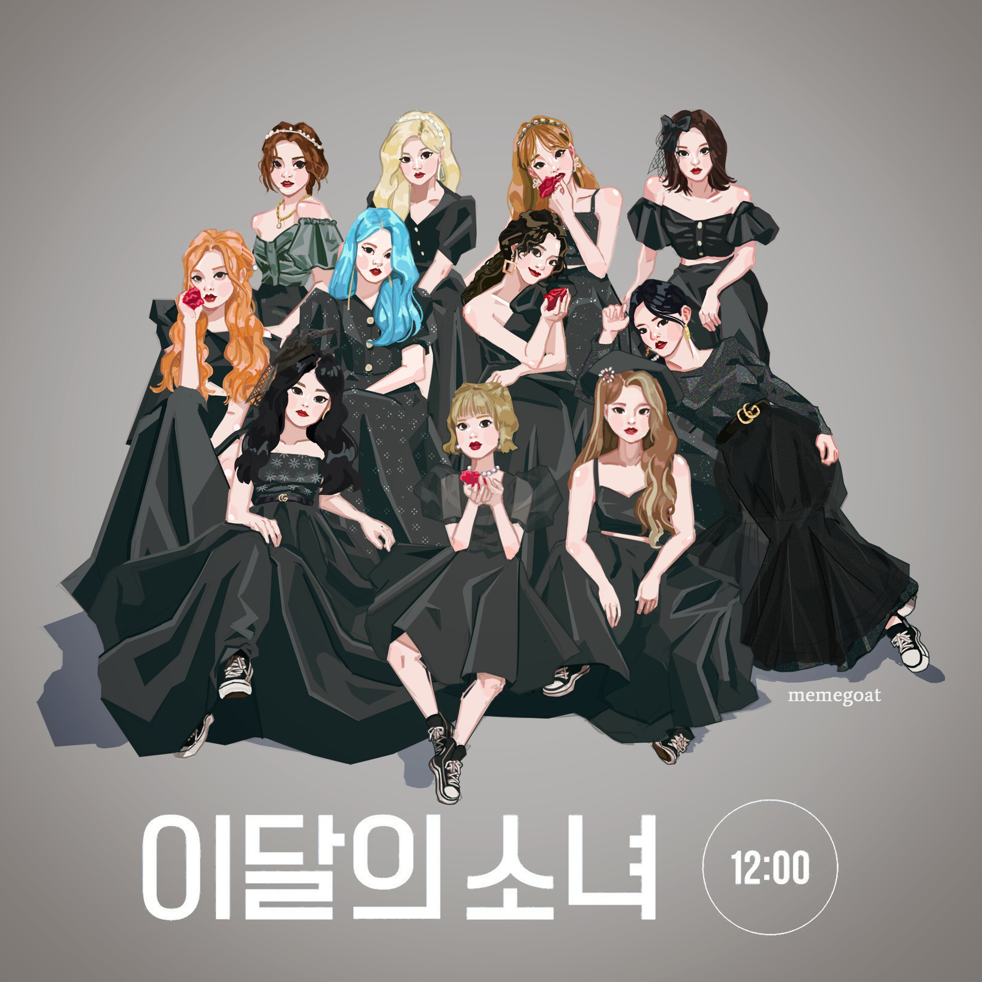 ArtStation - LOONA 12:00 Studies