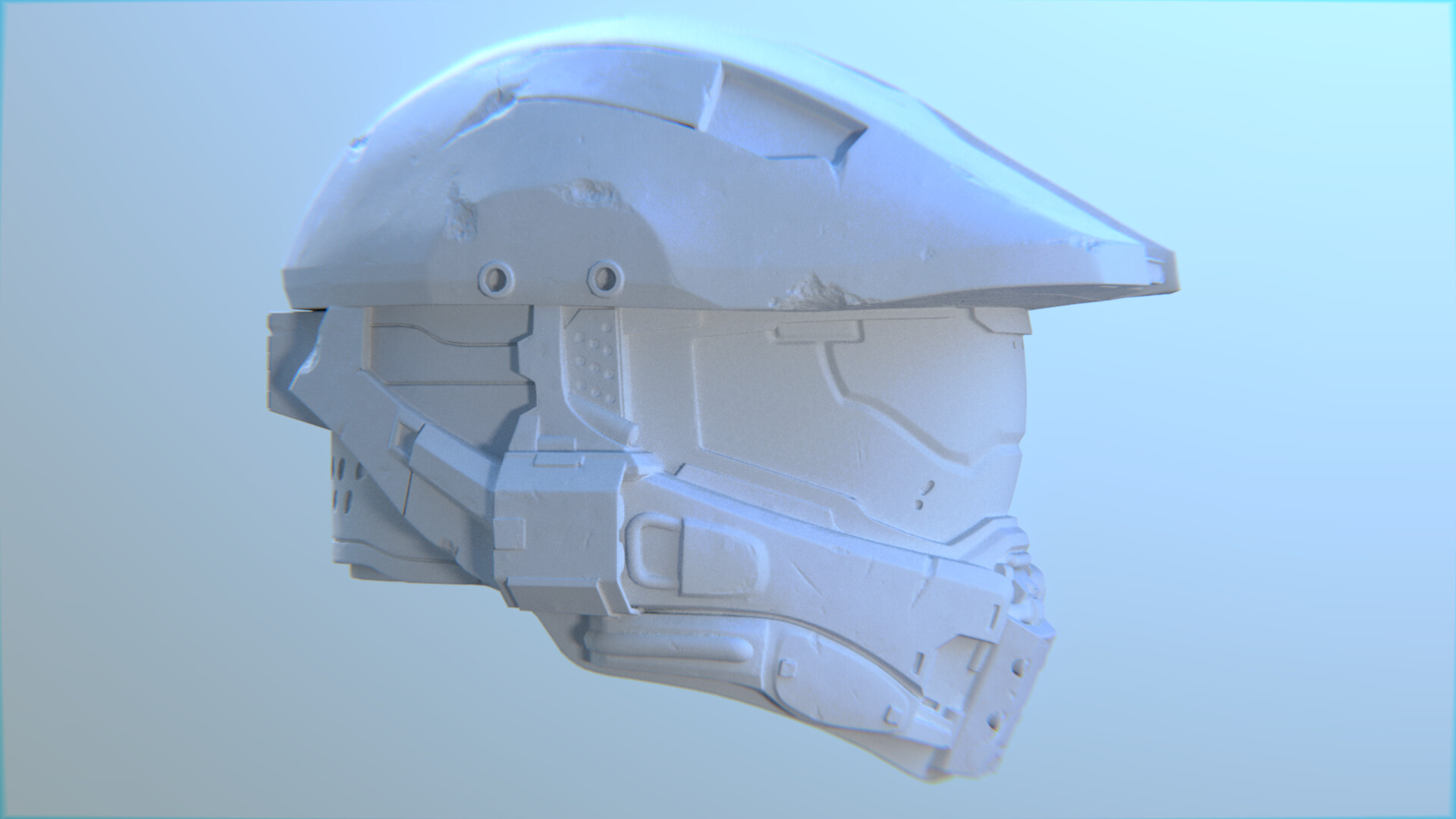 Halo 4 Master Chief Helmet Pepakura