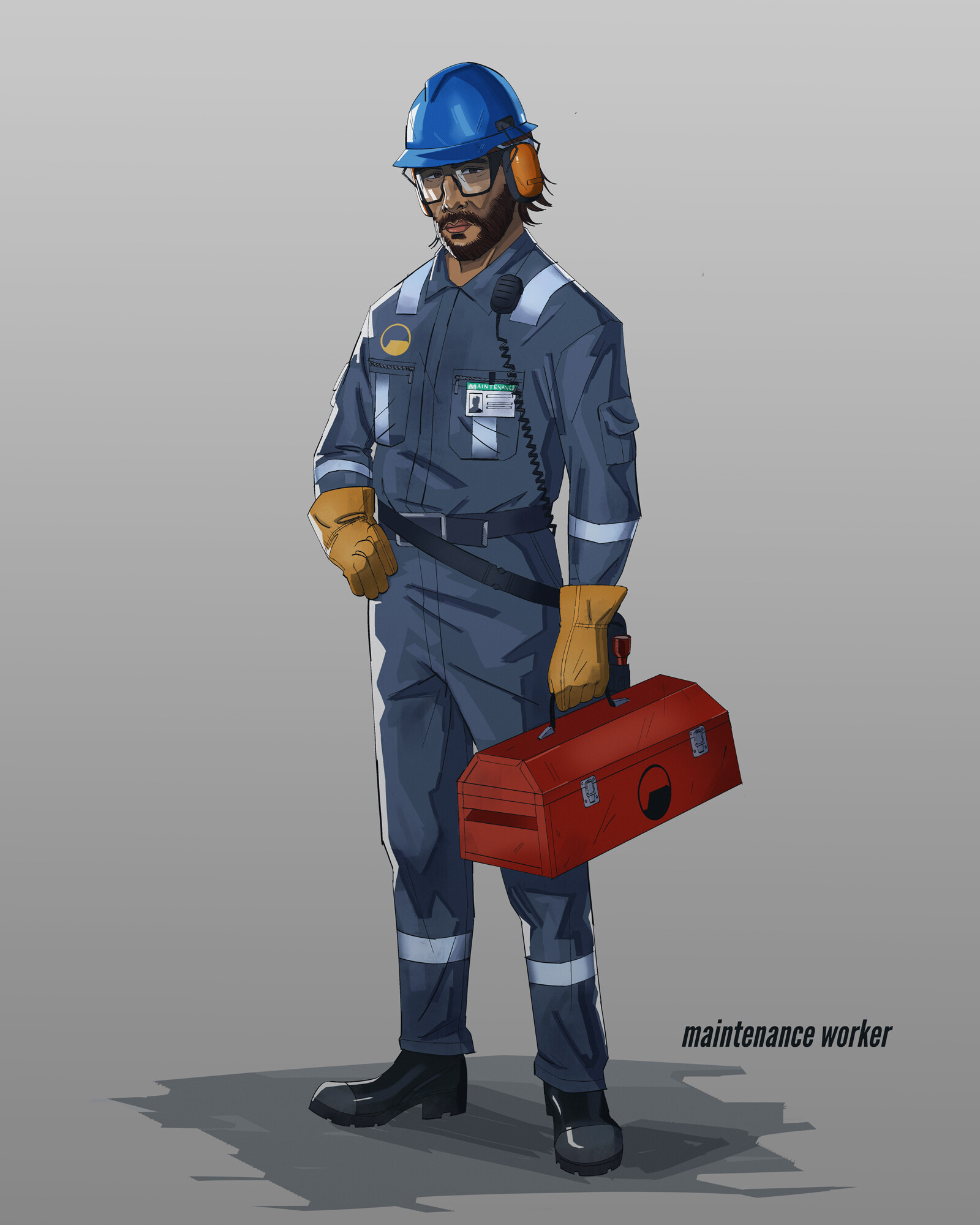 ArtStation - Maintenance Worker Concept | Peer Review