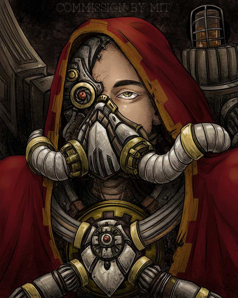 ArtStation - Warhammer 40K portrait