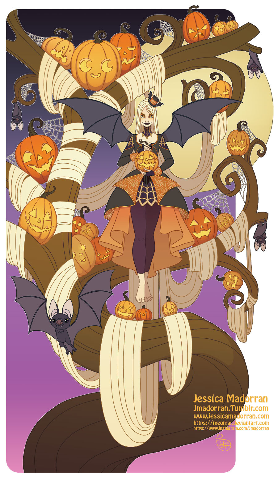 ArtStation - Illustration - Halloween Tree Lady 2.0
