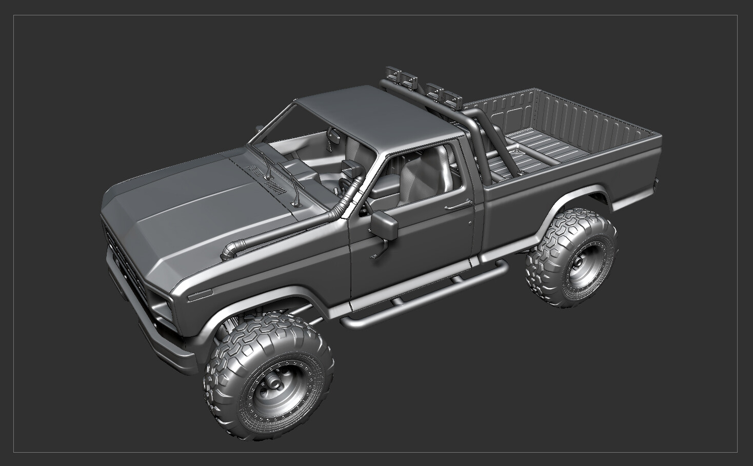 ArtStation - Custom Pickup HighPoly (50 million triangles)