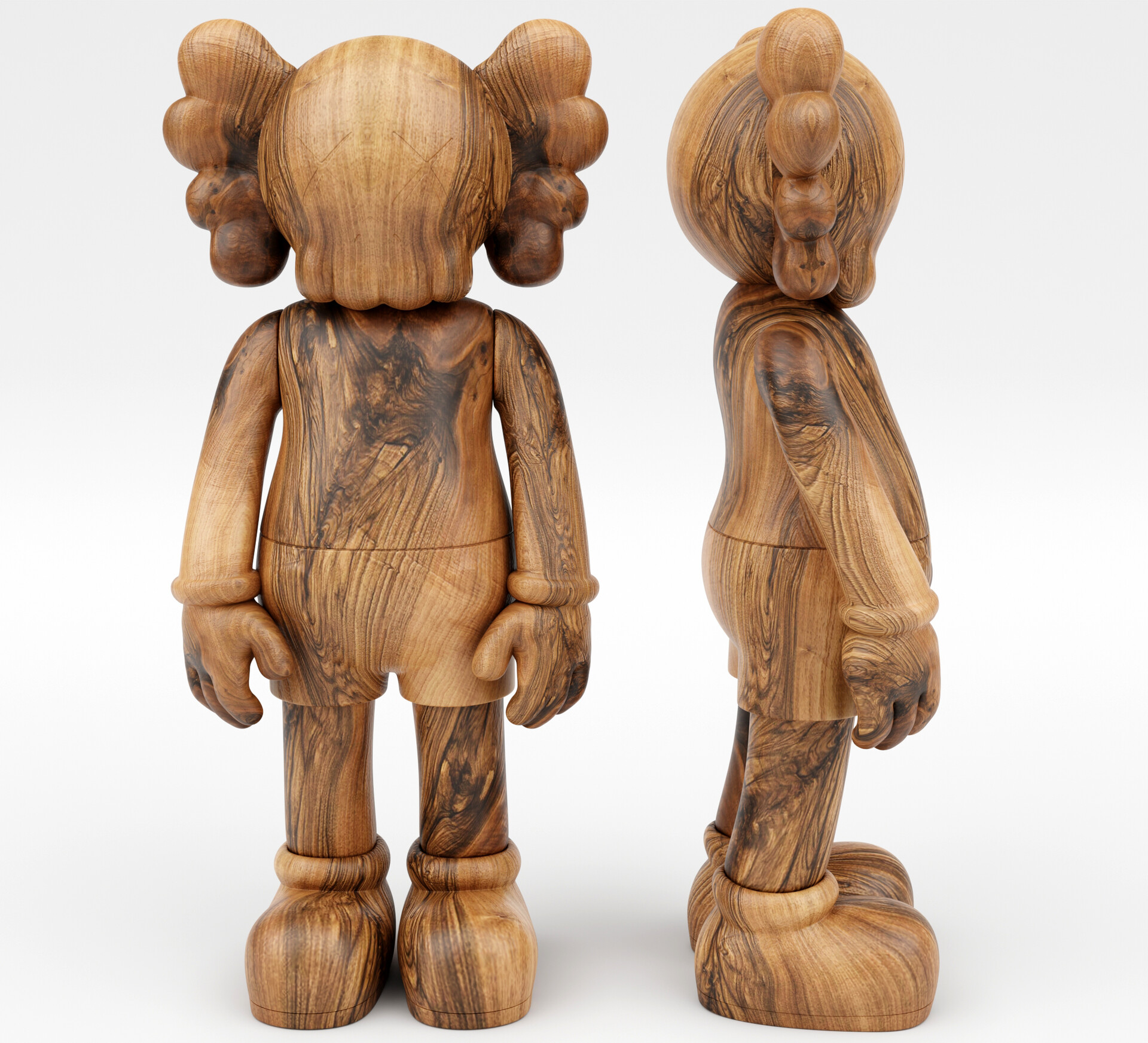 ArtStation - KAWS Wood Companion 3D Model