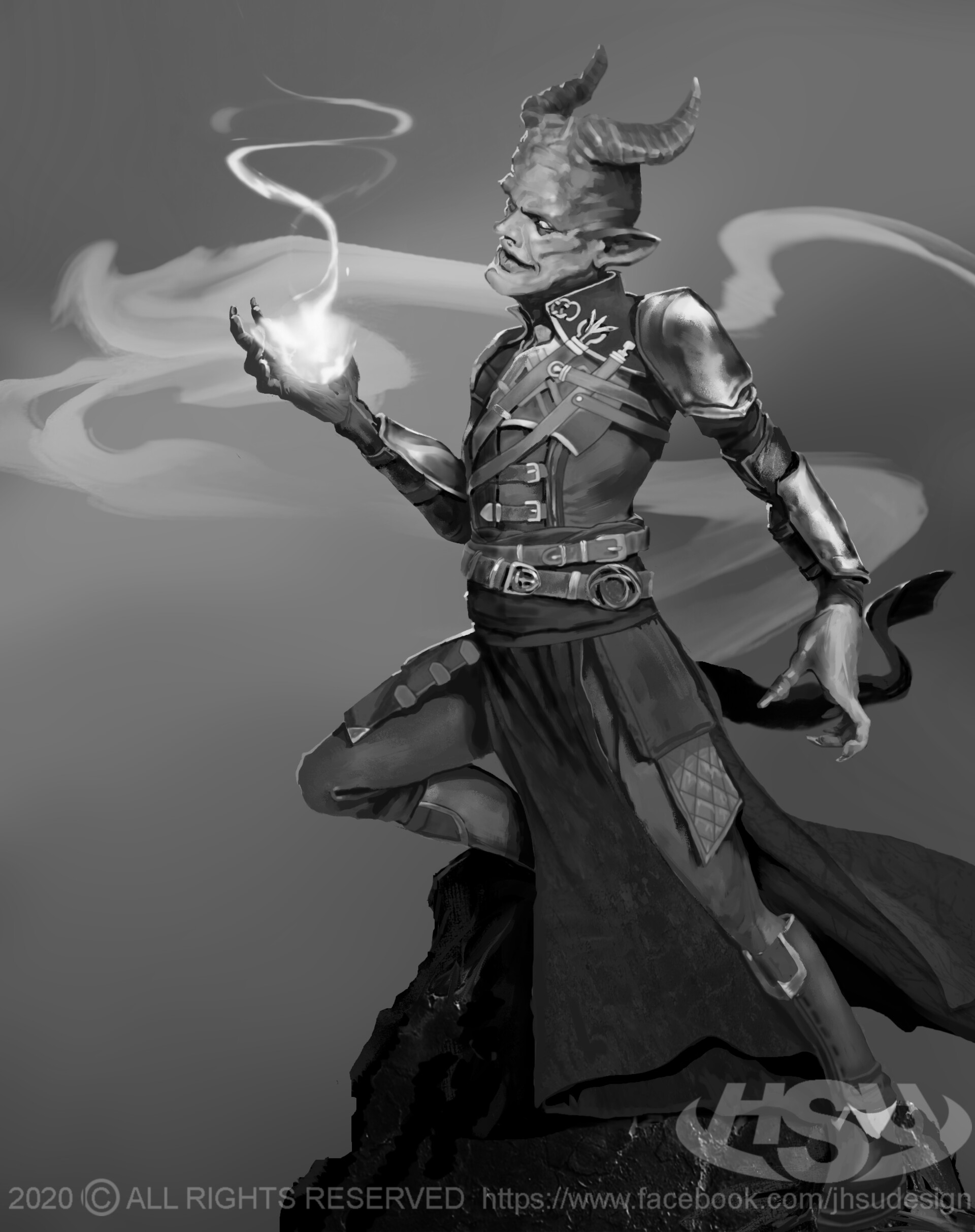 ArtStation - Tiefling Fire