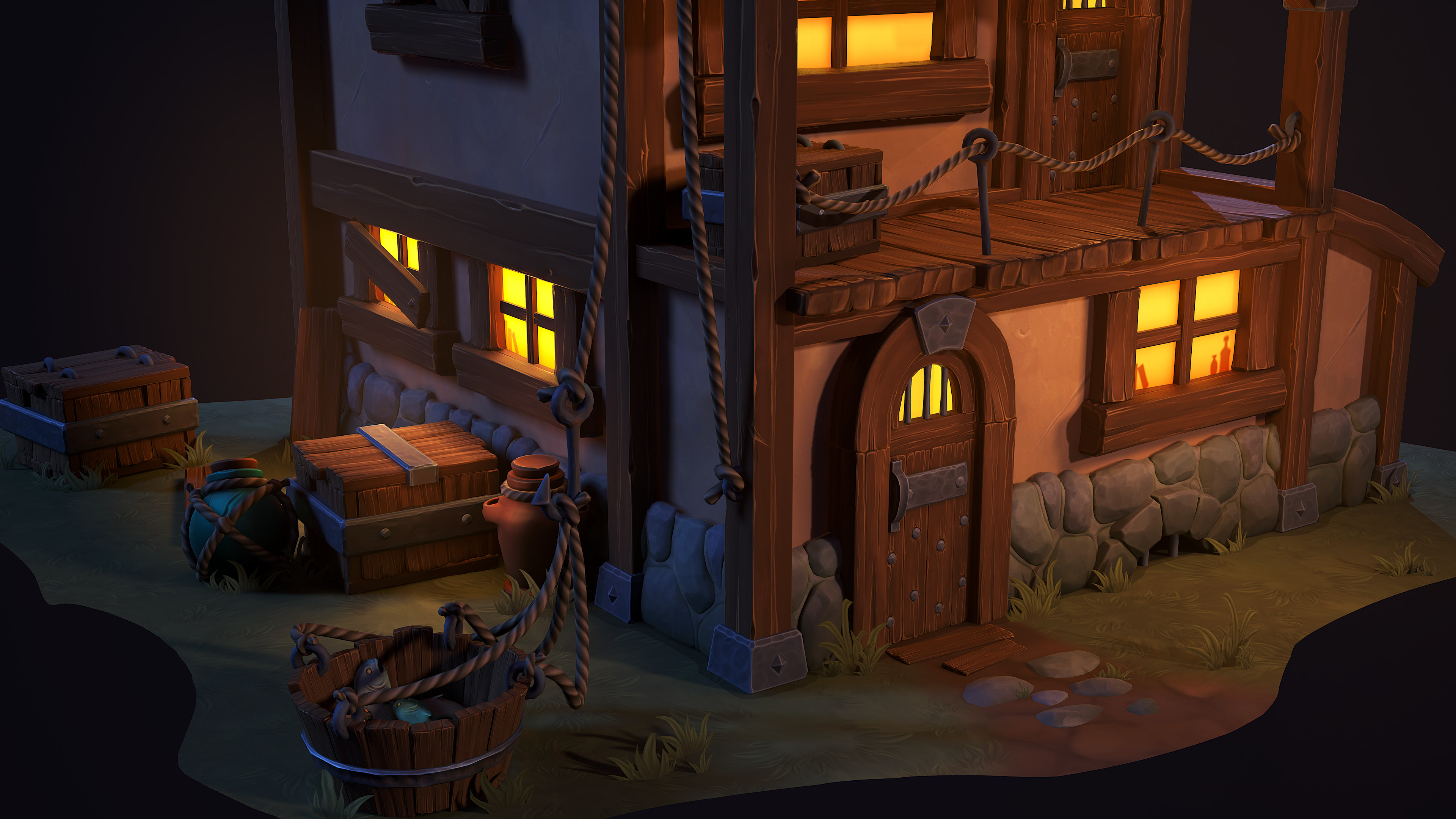 Aaron Villarreal - Harbor House // Stylized Environment Tutorial