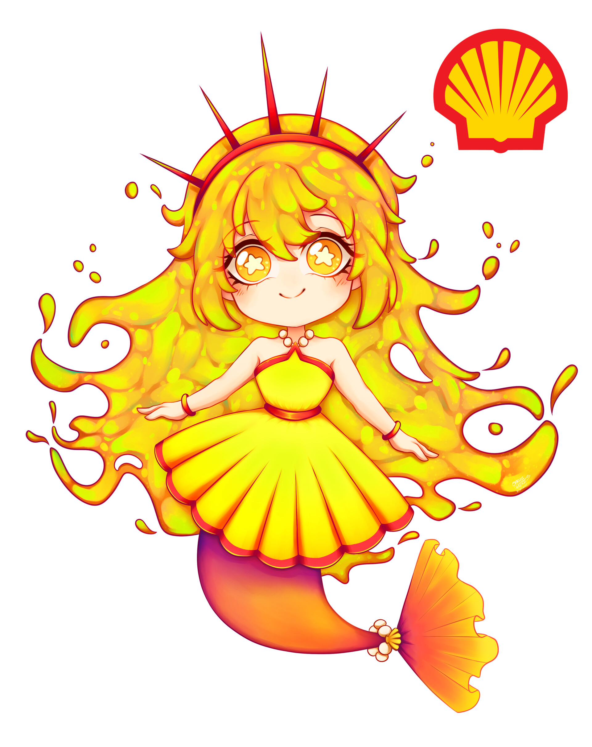 ArtStation - Character Design from Shell Logo