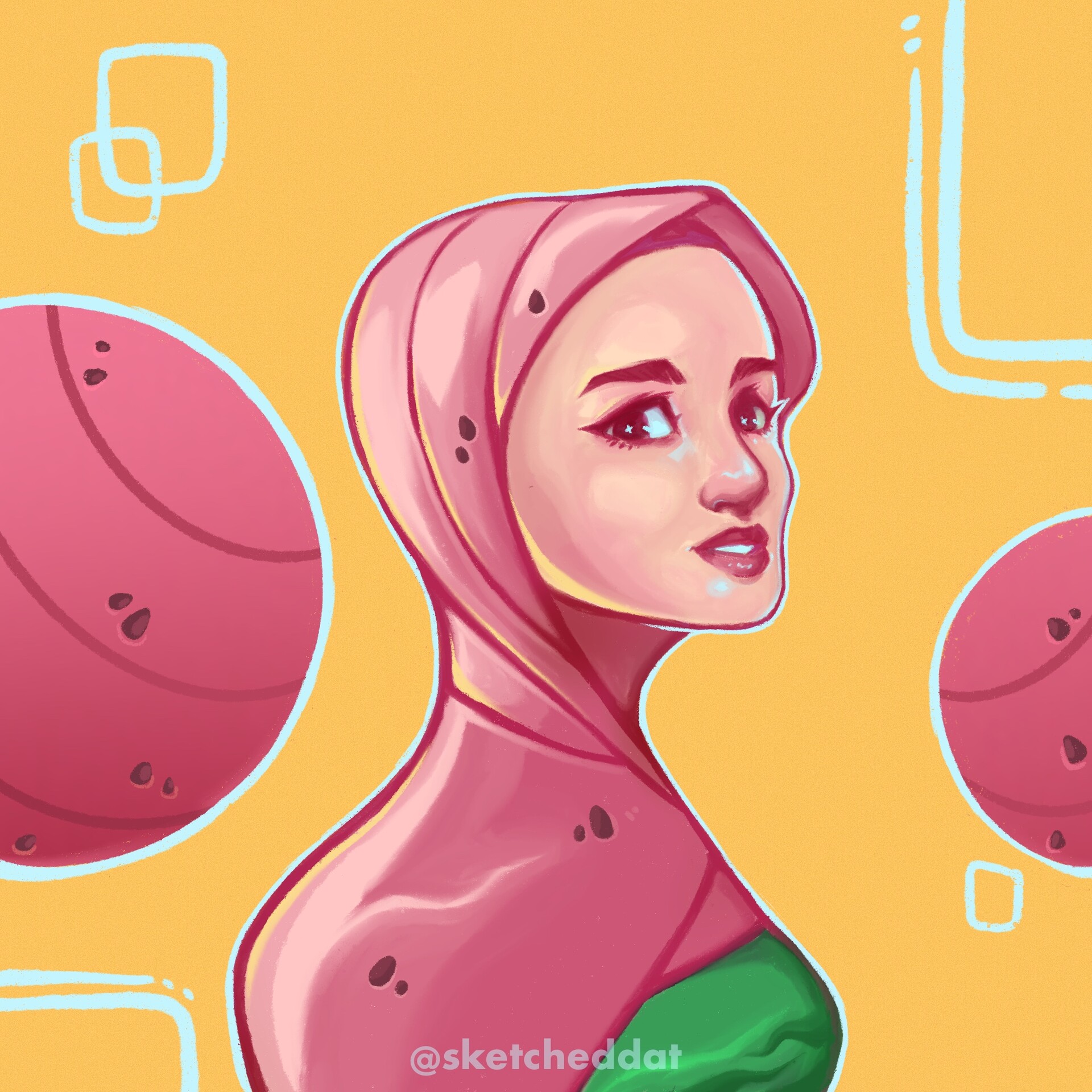 ArtStation - Watermelon Girl
