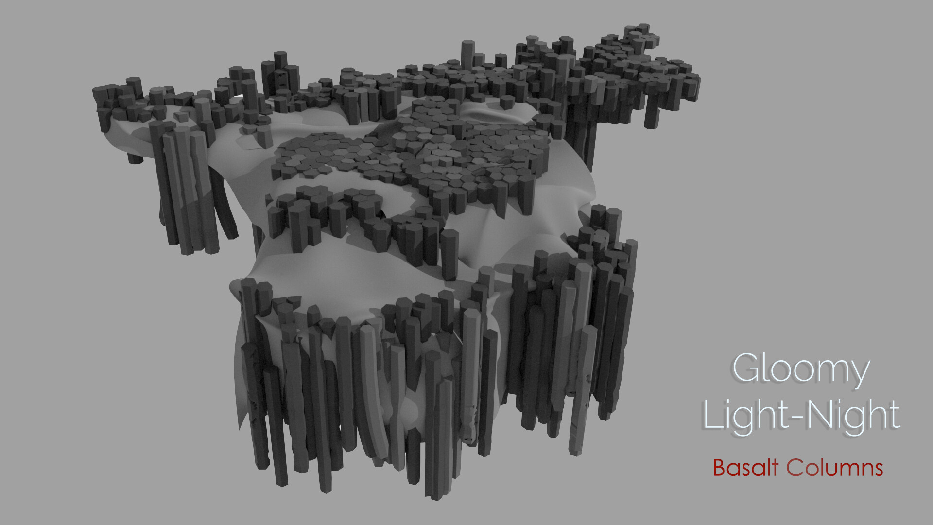 ArtStation - Basalt Columns (Gloomy Light-Night)