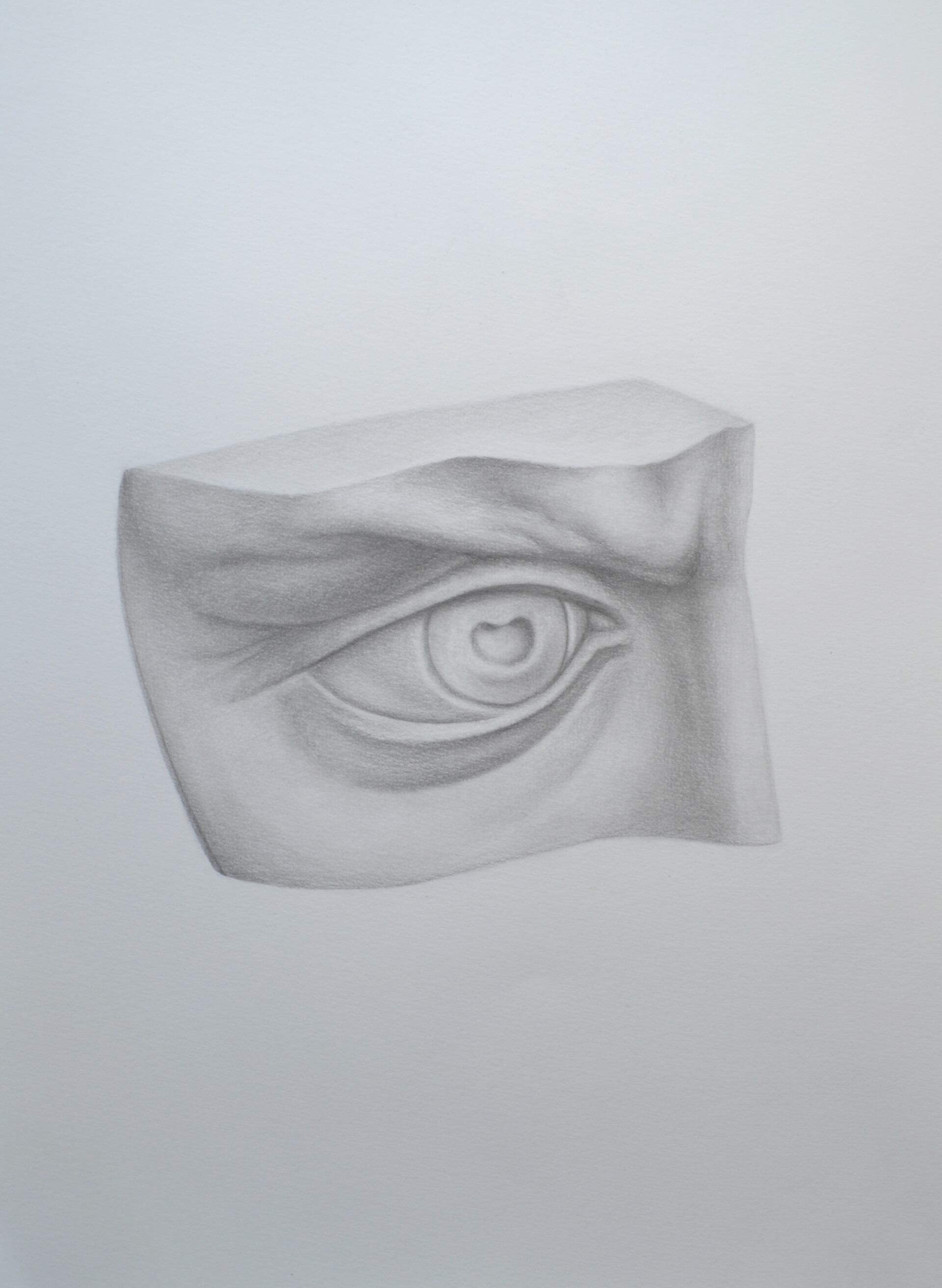 Egle RM - Classical Drawing - Facial Features, graphite pencil