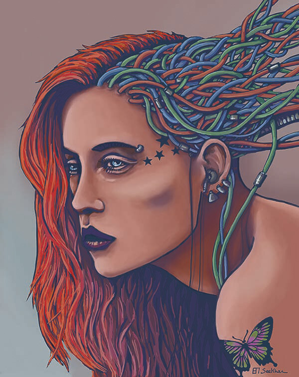 ArtStation - Butterfly girl