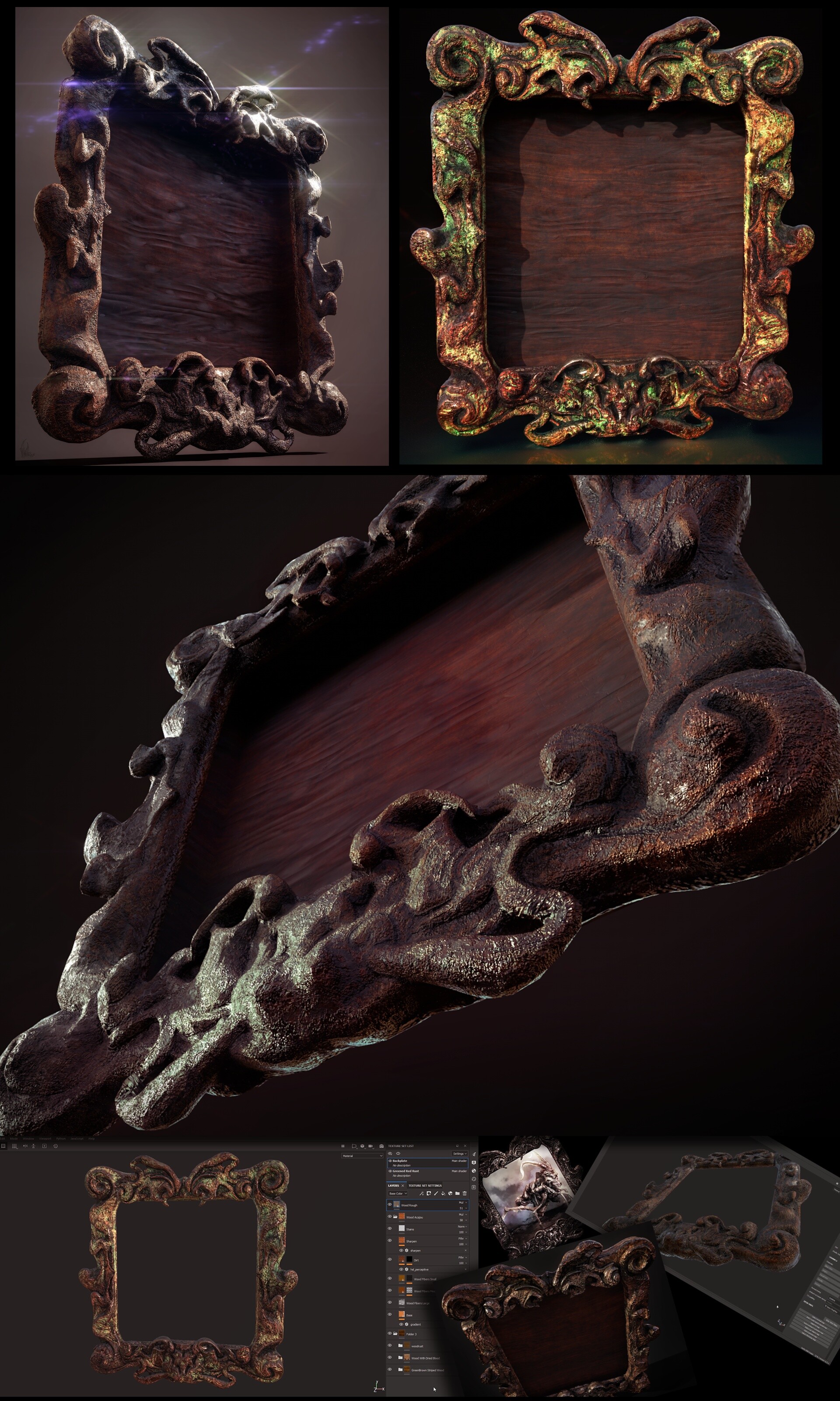 ArtStation - Demons Frame Duo Work