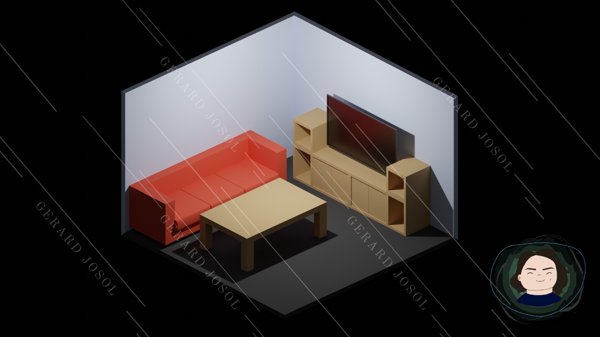ArtStation - Isometric Room 2