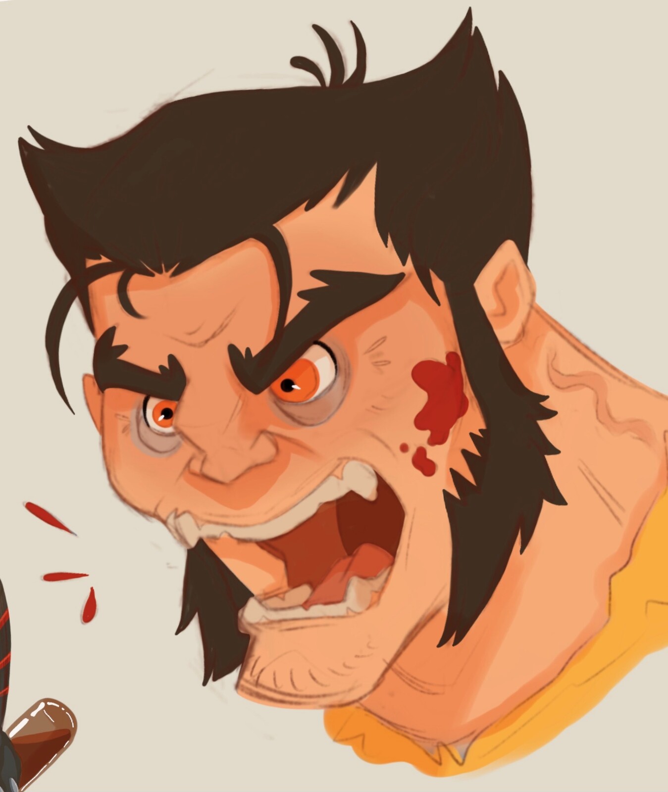 Lewis Blythe - Stylised Wolverine Character Design