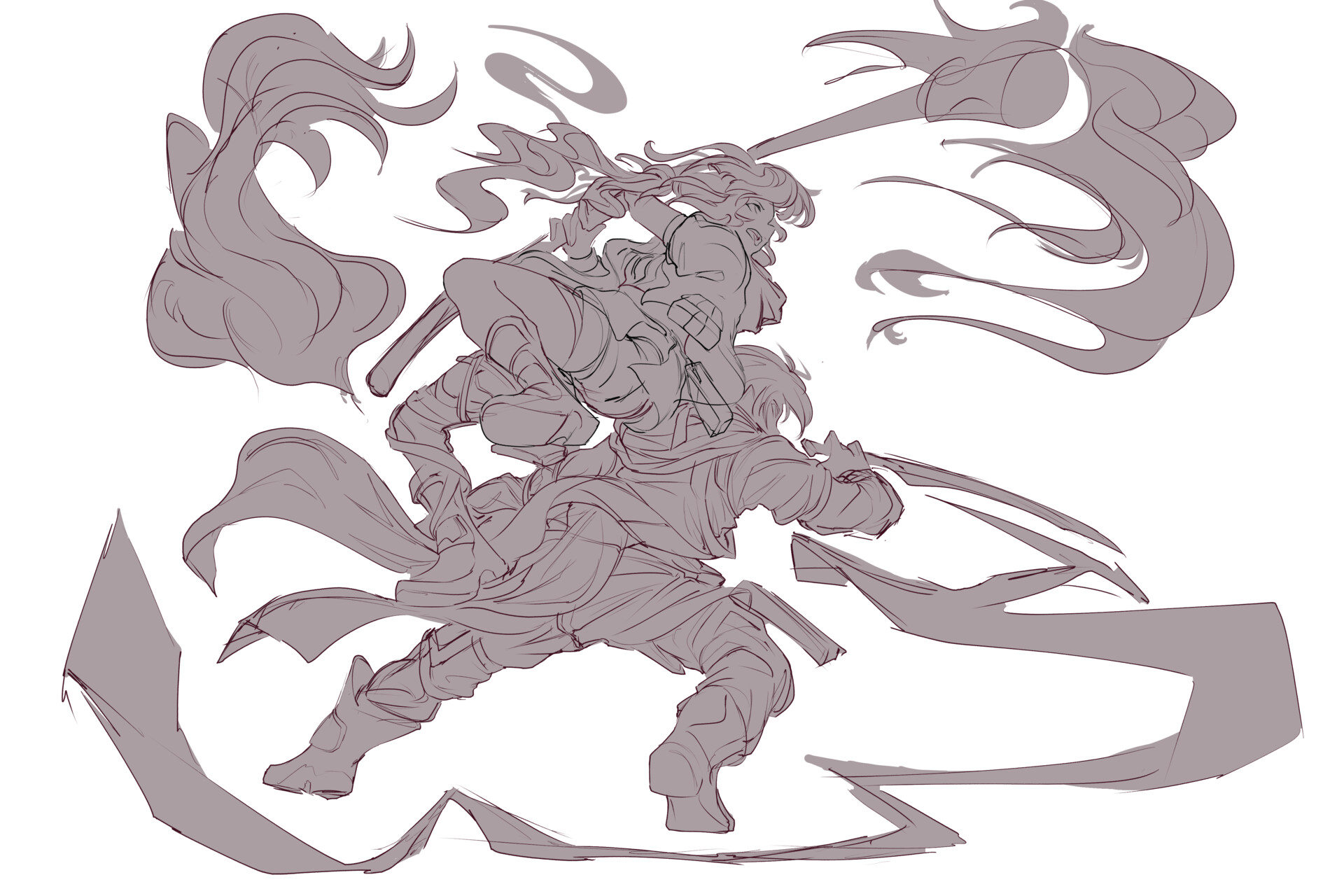 ArtStation - Scarlet Nexus Compositional Piece