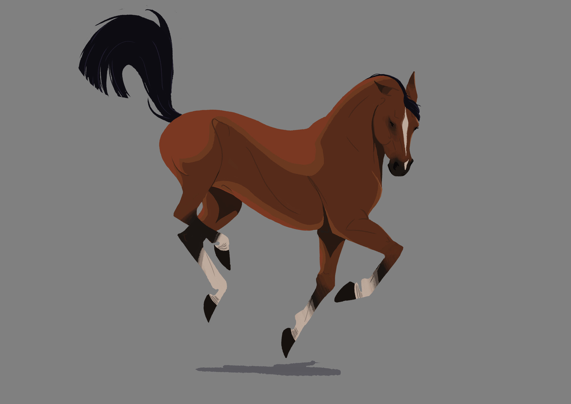 ArtStation - Cheval stylisé