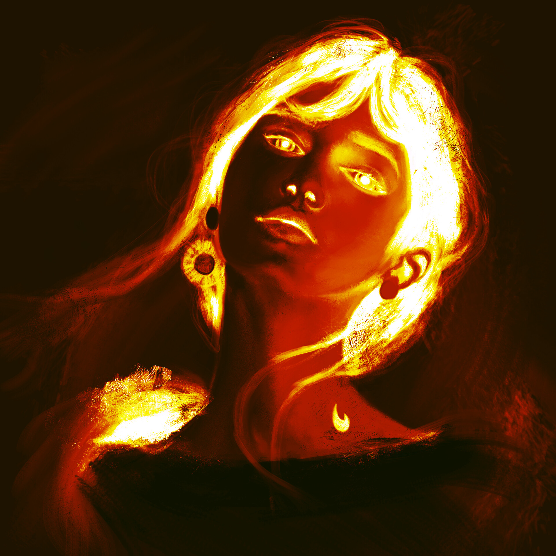 Fire Girl Art