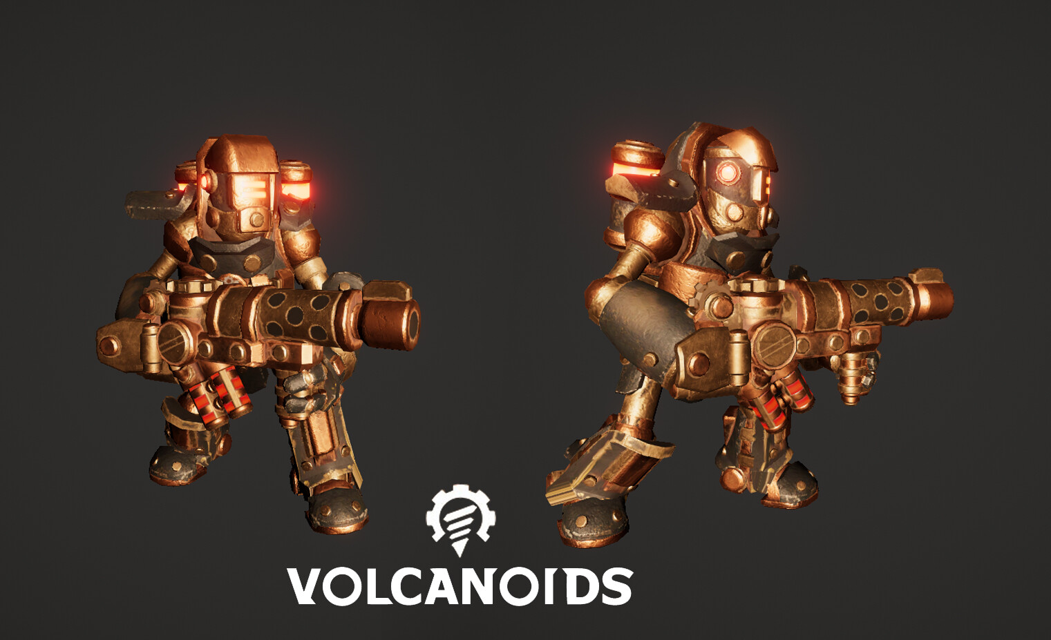 ALEIOS studio - Steampunk weapons - SubMachin gun . Volcanoids Project.