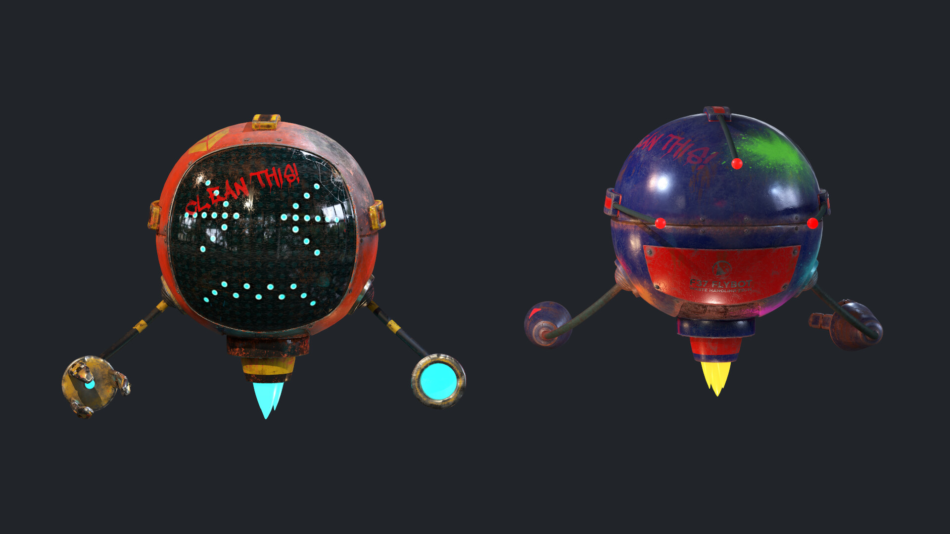 Vu Khanh - Flybot - Texturing Study