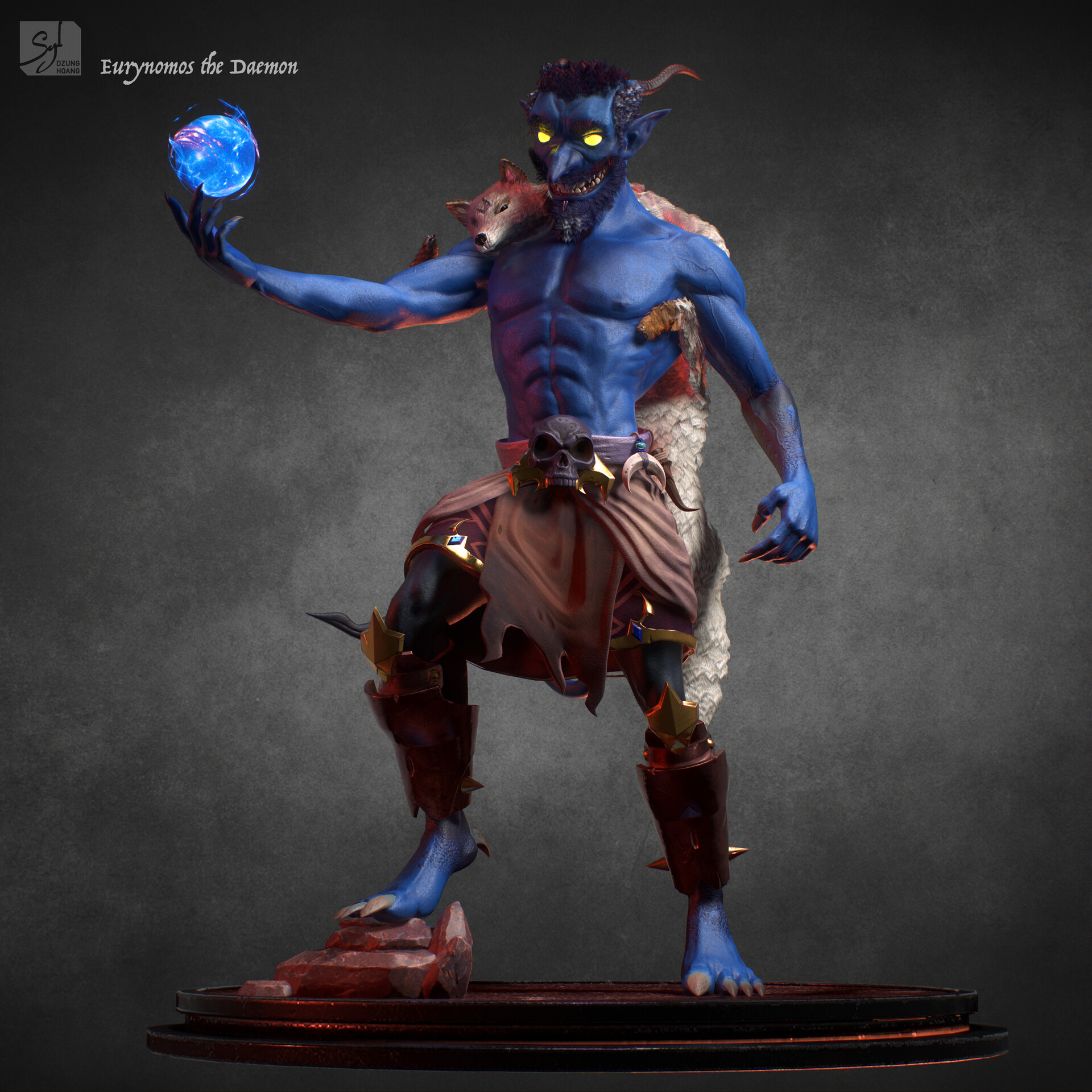 Syllynce - Eurynomos the Daemon - Game Ready