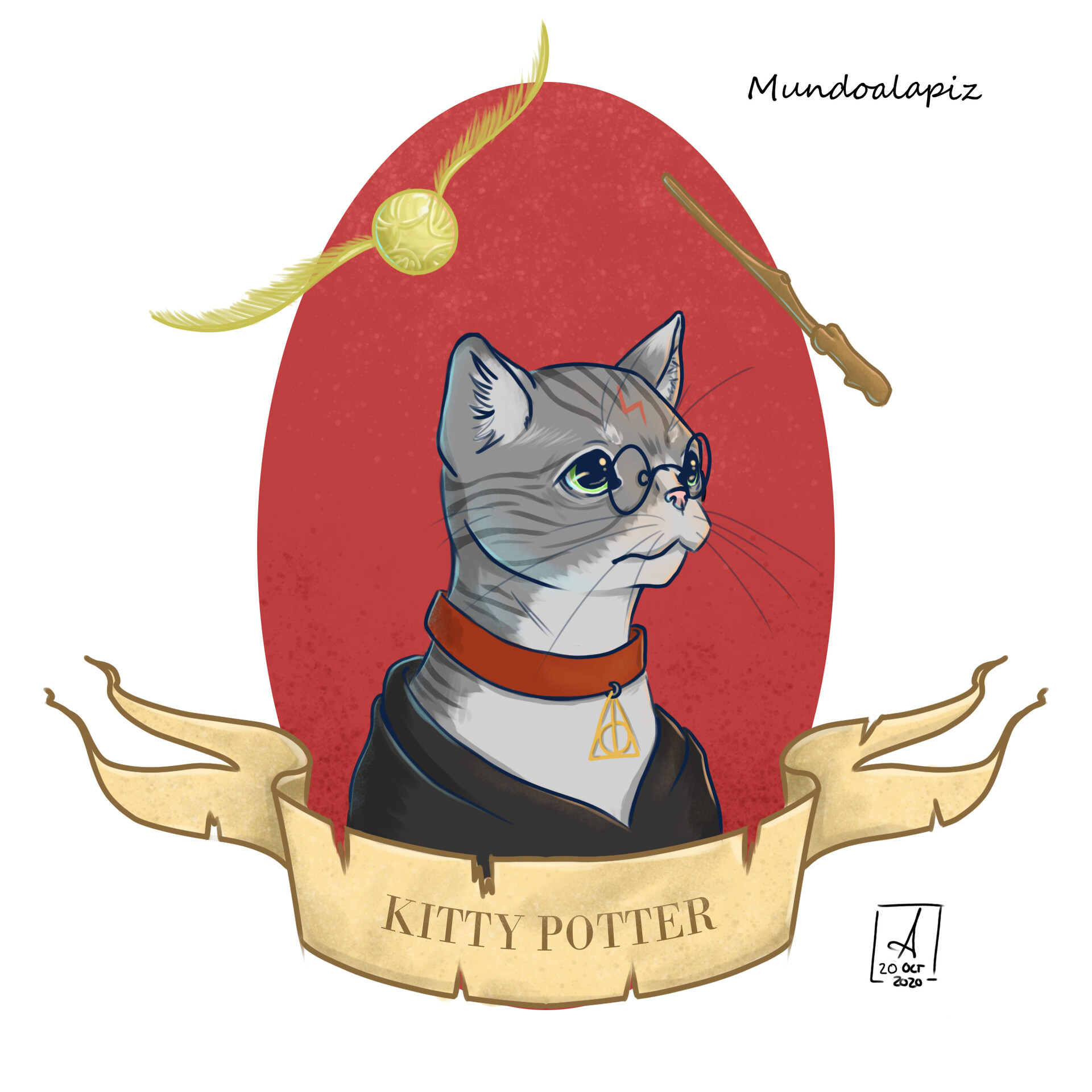 ArtStation - Nerd Cat