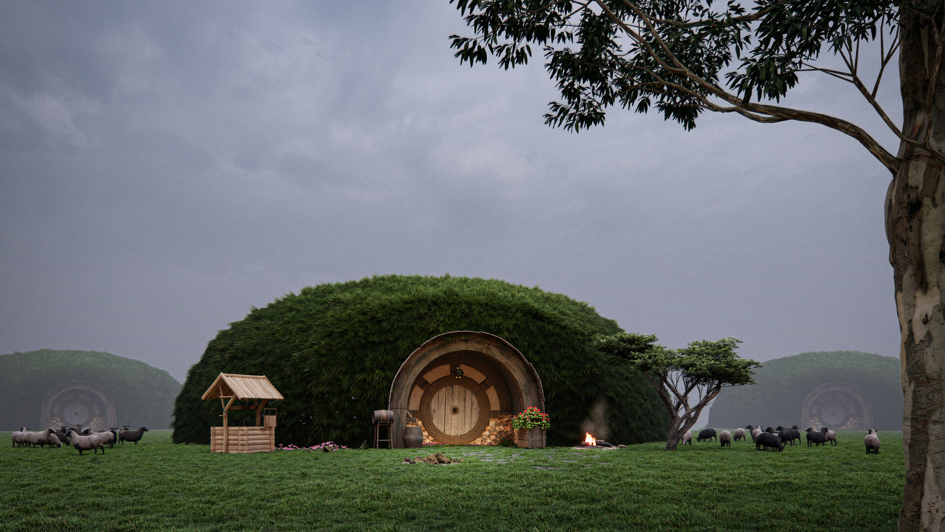 ArtStation - Hobbit House Concept Environment