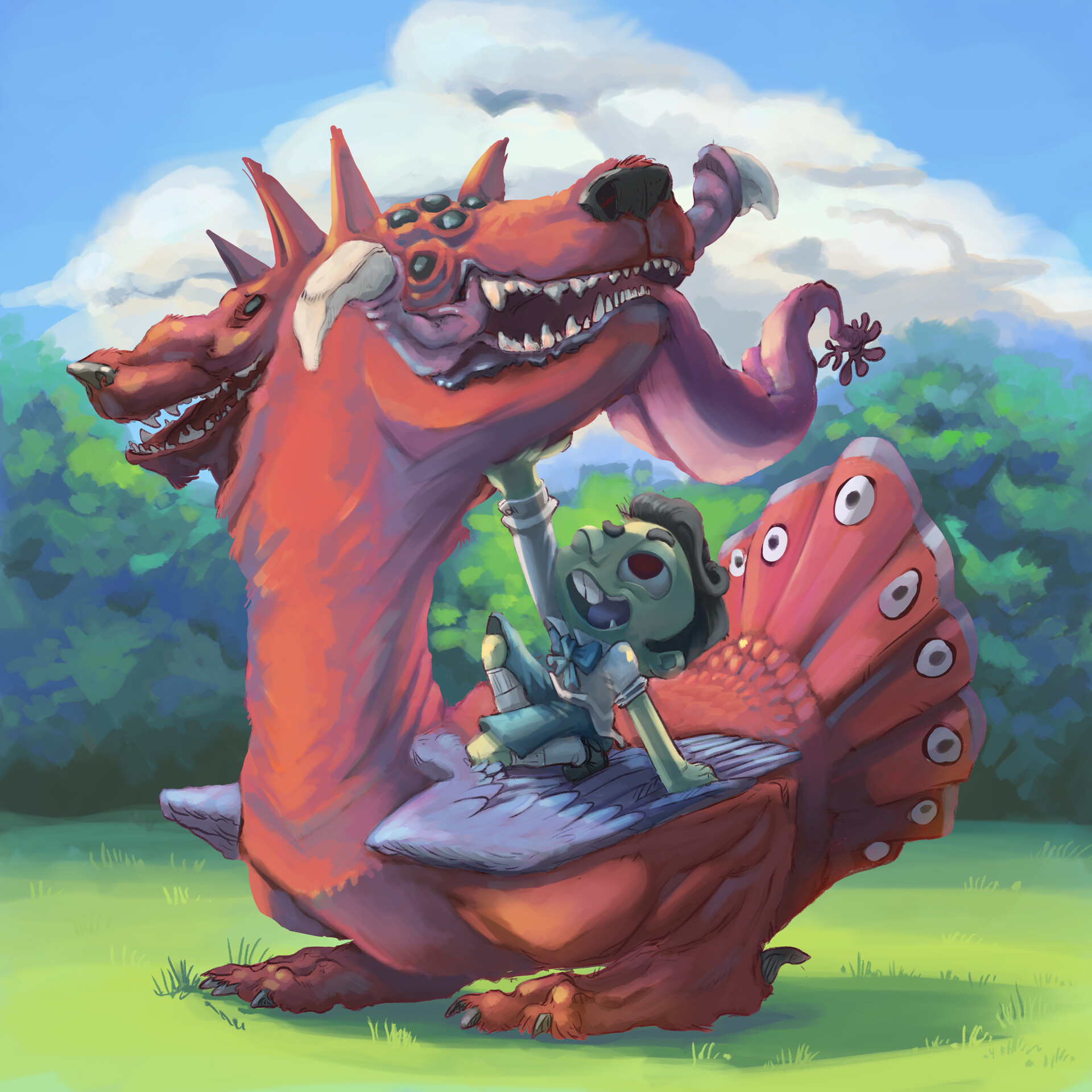 ArtStation - Demon dogs