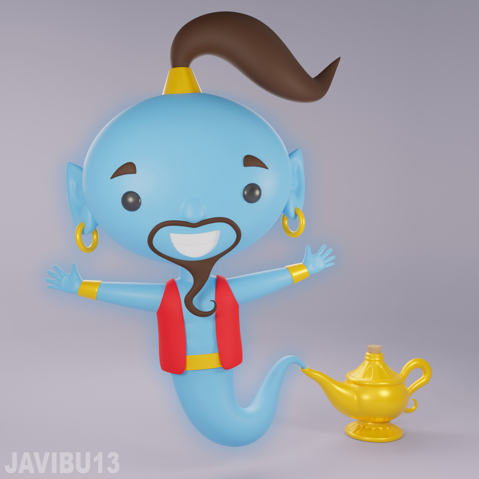 ArtStation - Djinn - Day 8 - Sculptober 2020