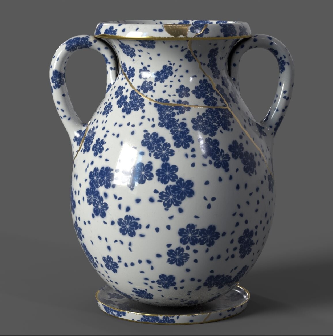 ArtStation - Chinese Kintsugi Pottery