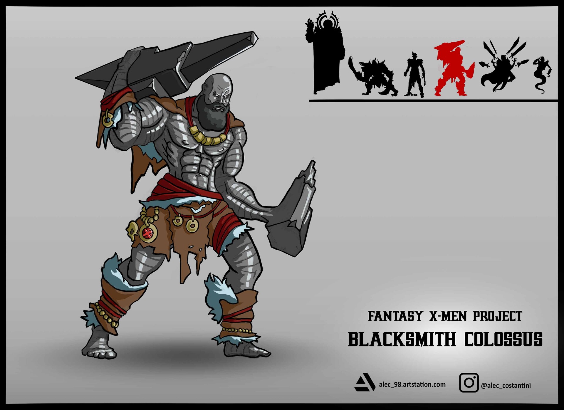 Alessandro Costantini - Toon Fantasy X-Men Project - Characters
