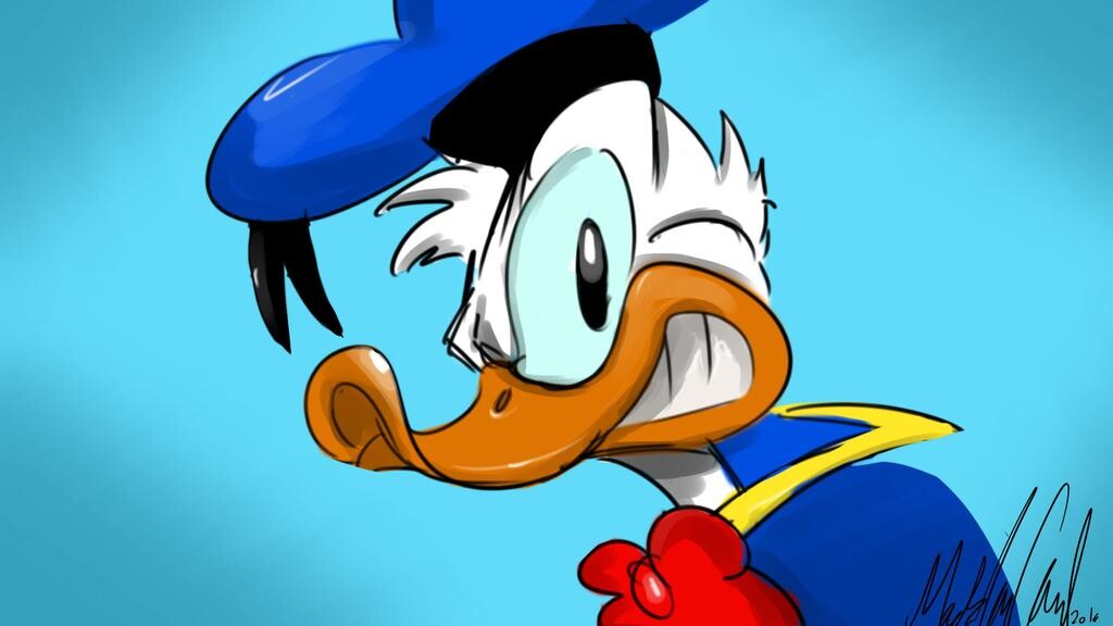 ArtStation - Quick Donald drawing