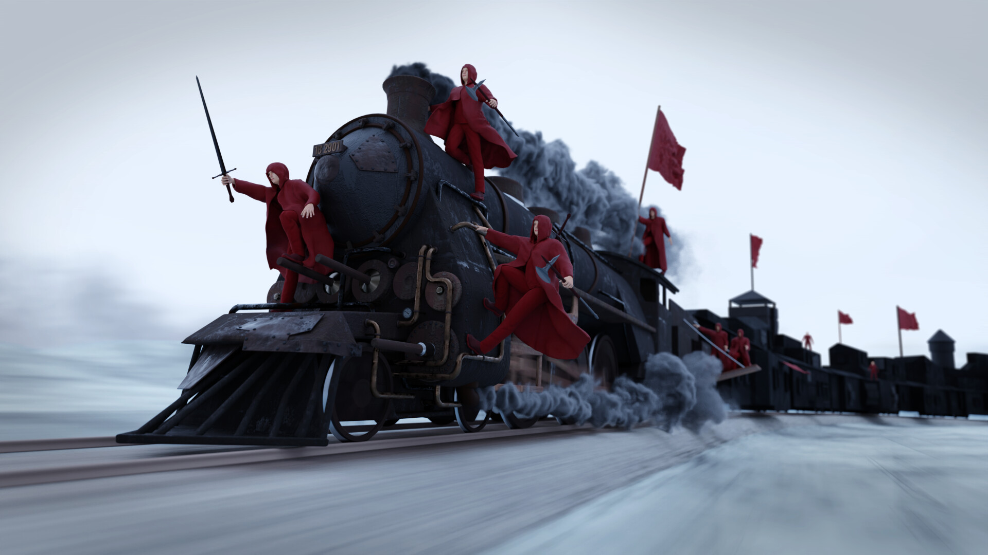 ArtStation - Train attack