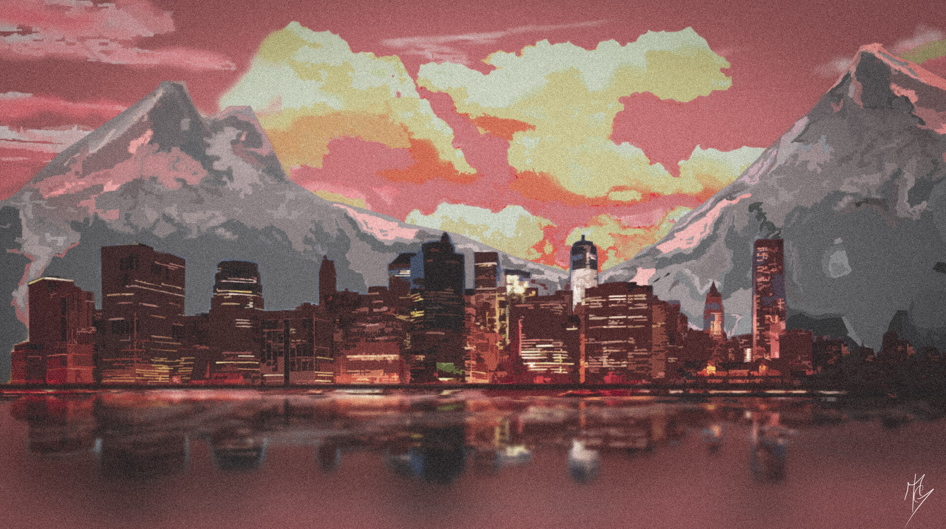 ArtStation - Mountain City