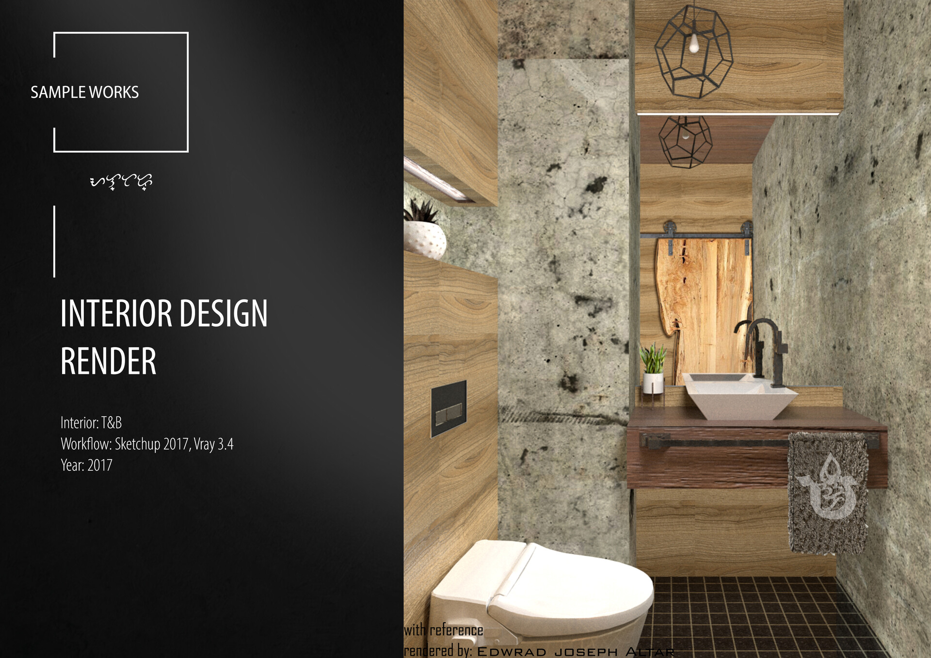Edward Joseph Altar - Sample Interior Modelling and Render (with references)
