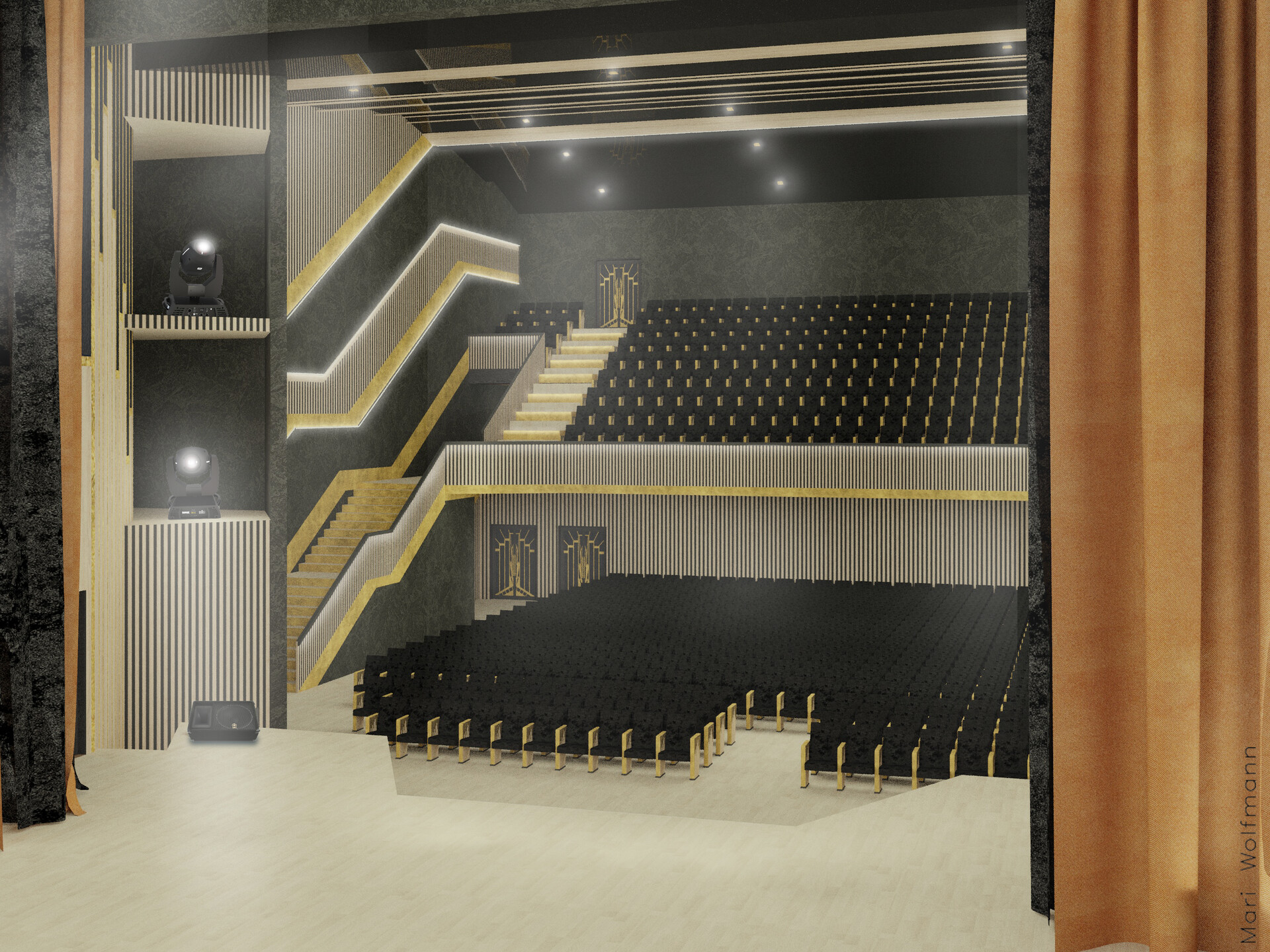ArtStation - Interior Design (concert hall)