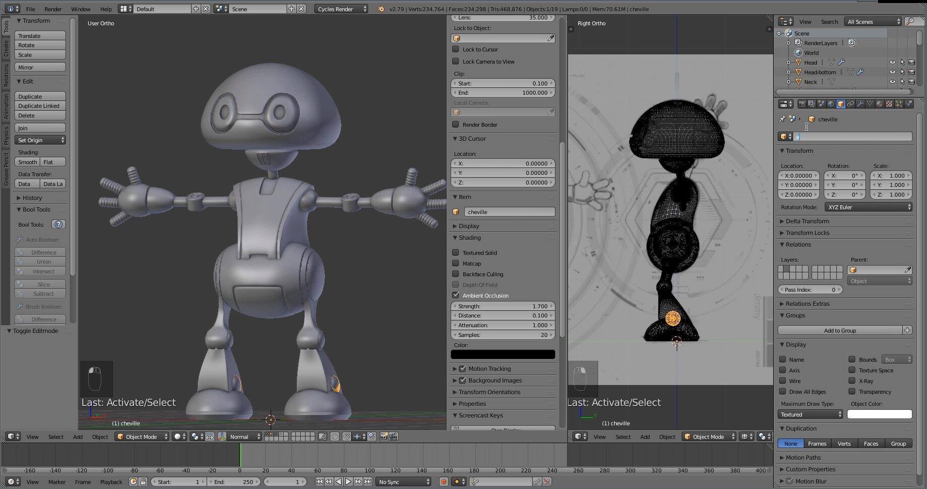 Wing fox - Collection of Blender tutorial from Julien Deville