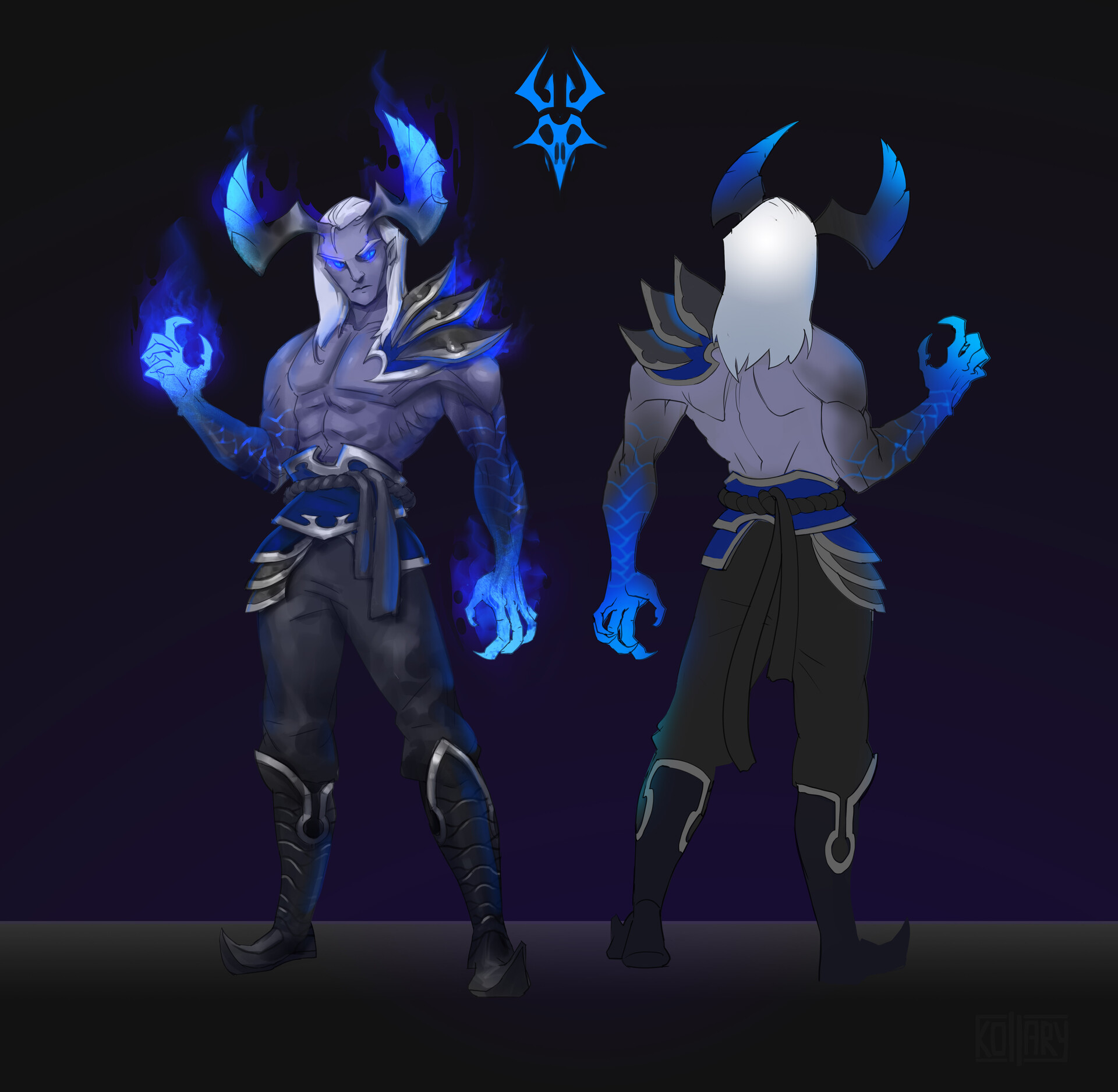 ArtStation - Blue demon