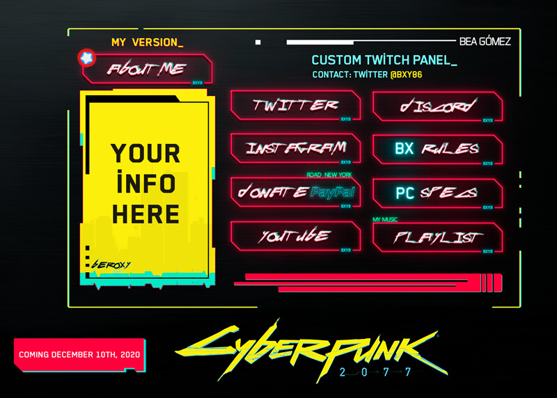 ArtStation - CYBERPUNK 2077 - TWITCH / OBS STREAM