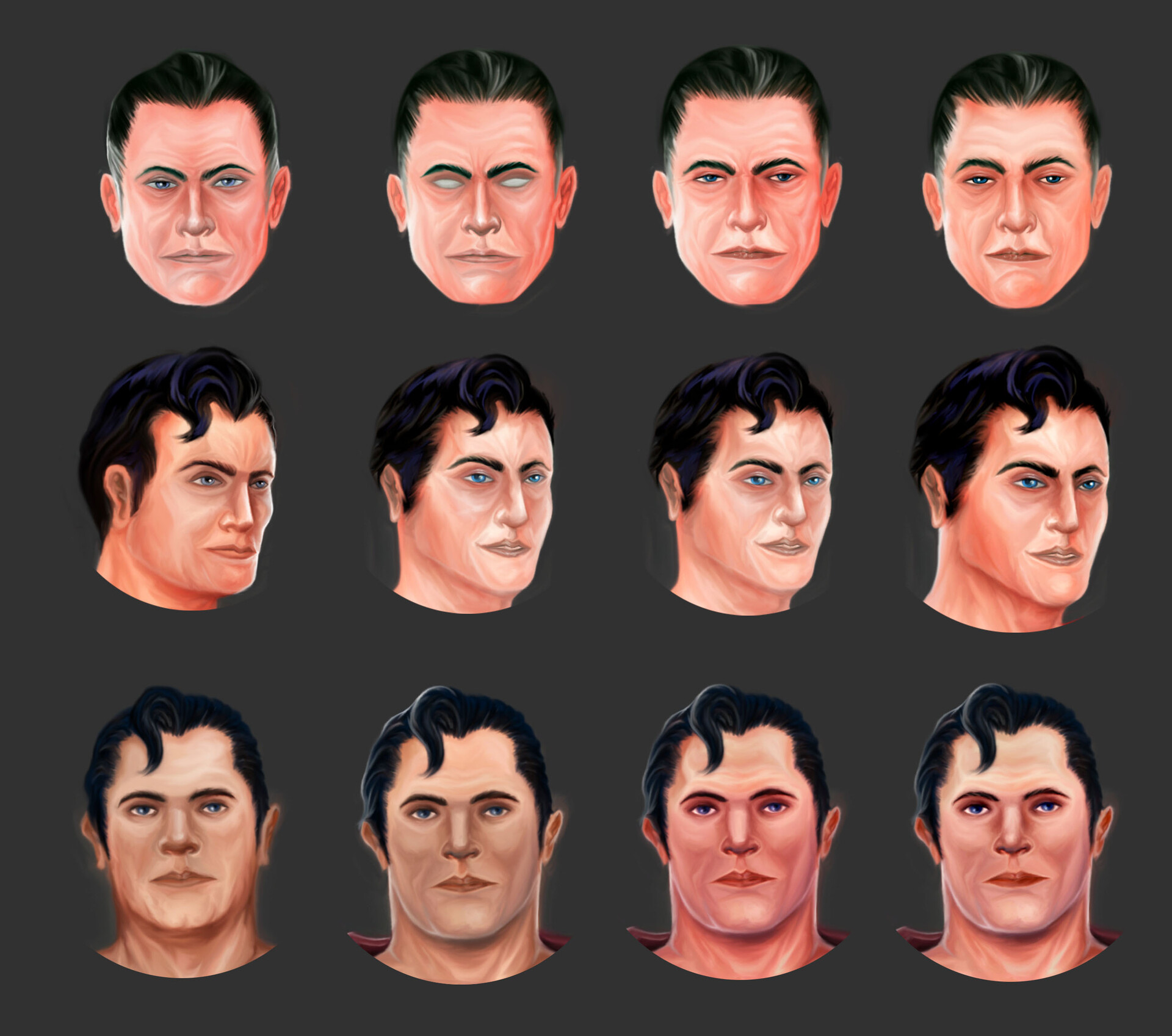 ArtStation - Superhero Heads