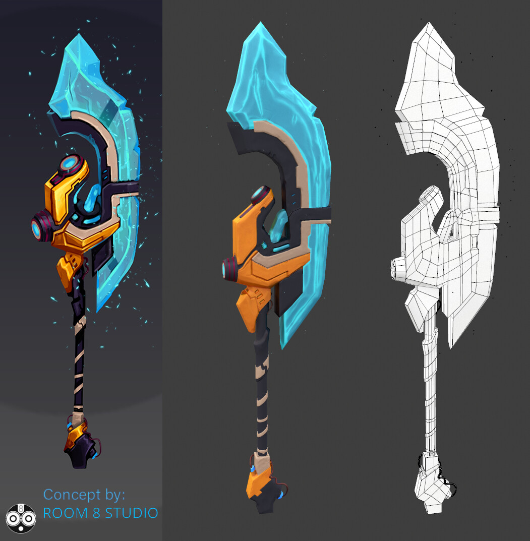 ArtStation - Stylized Sci-Fi weapon