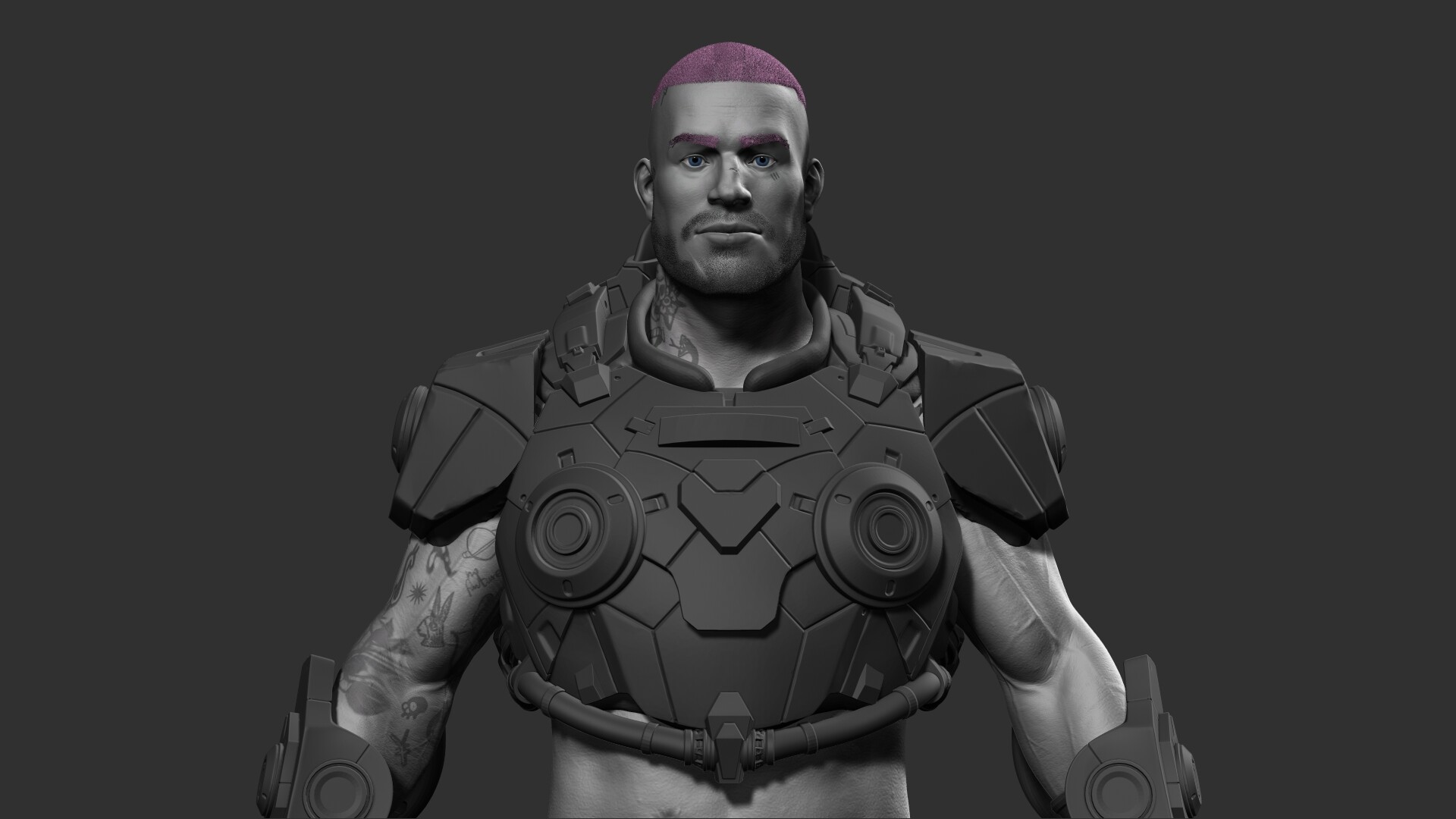 ArtStation - Space Mercenary WIP