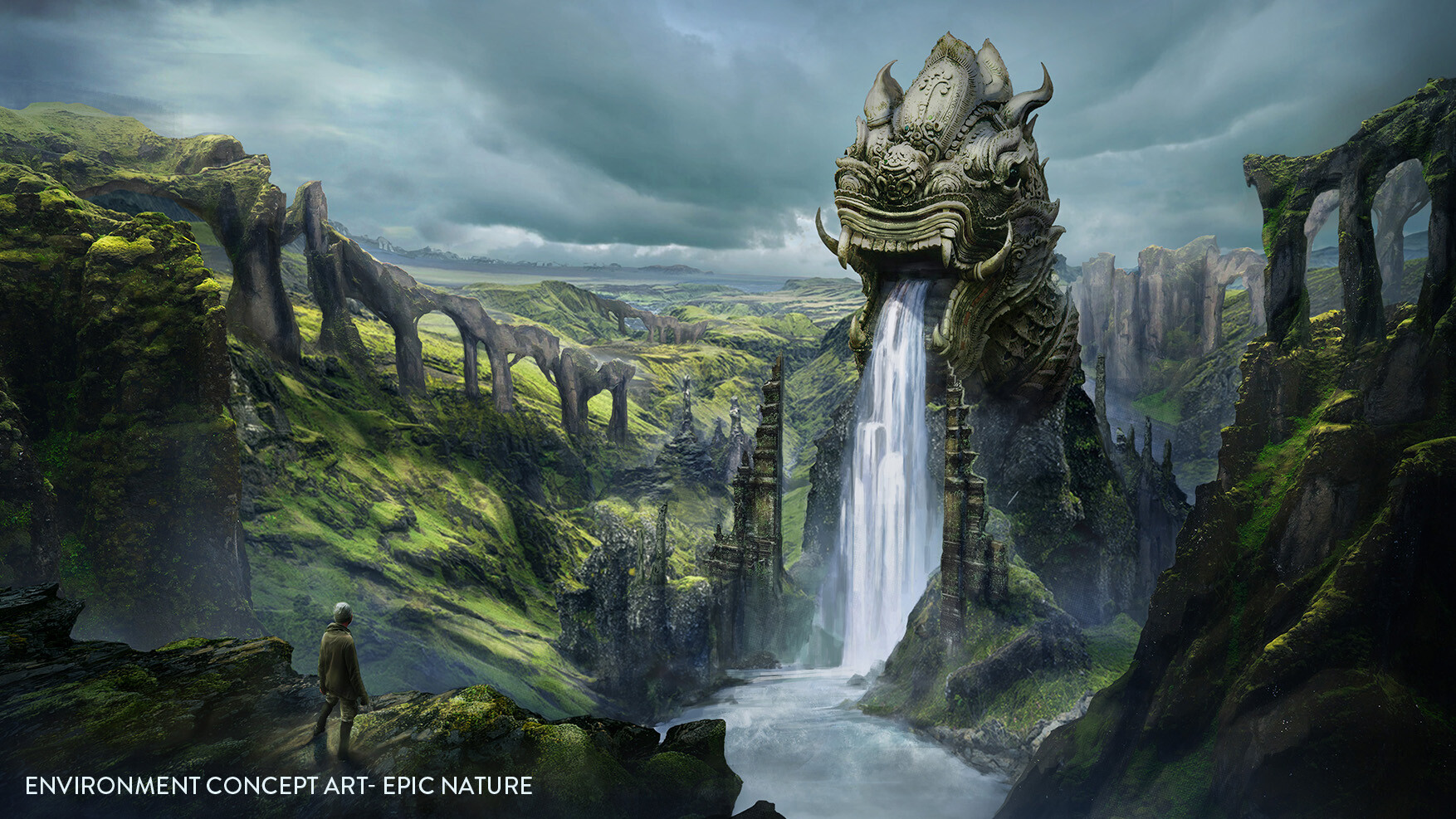 ArtStation - Dragon Falls