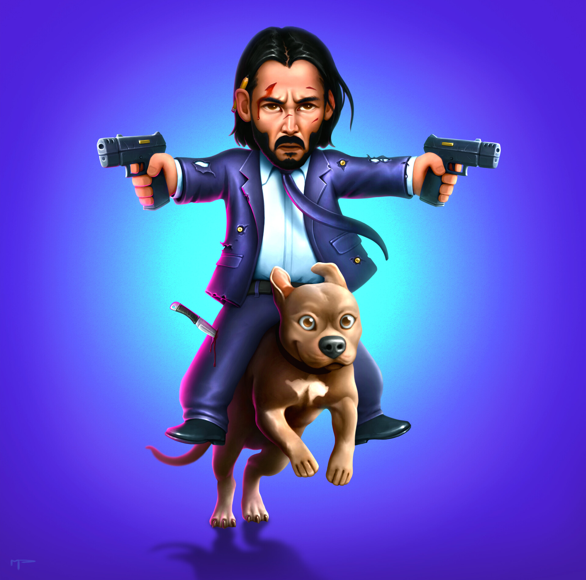 ArtStation - Stylized John Wick