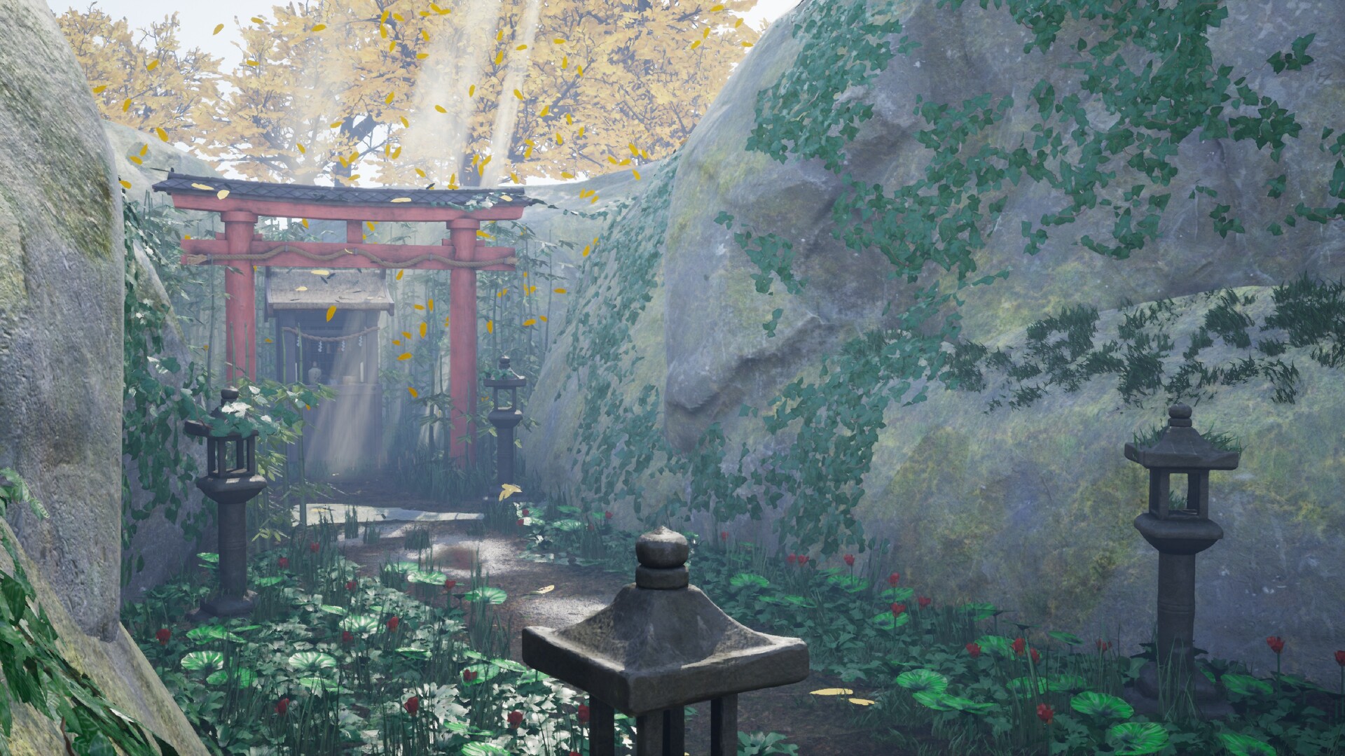 ArtStation - Game Environment "Forest Inari Shrine"