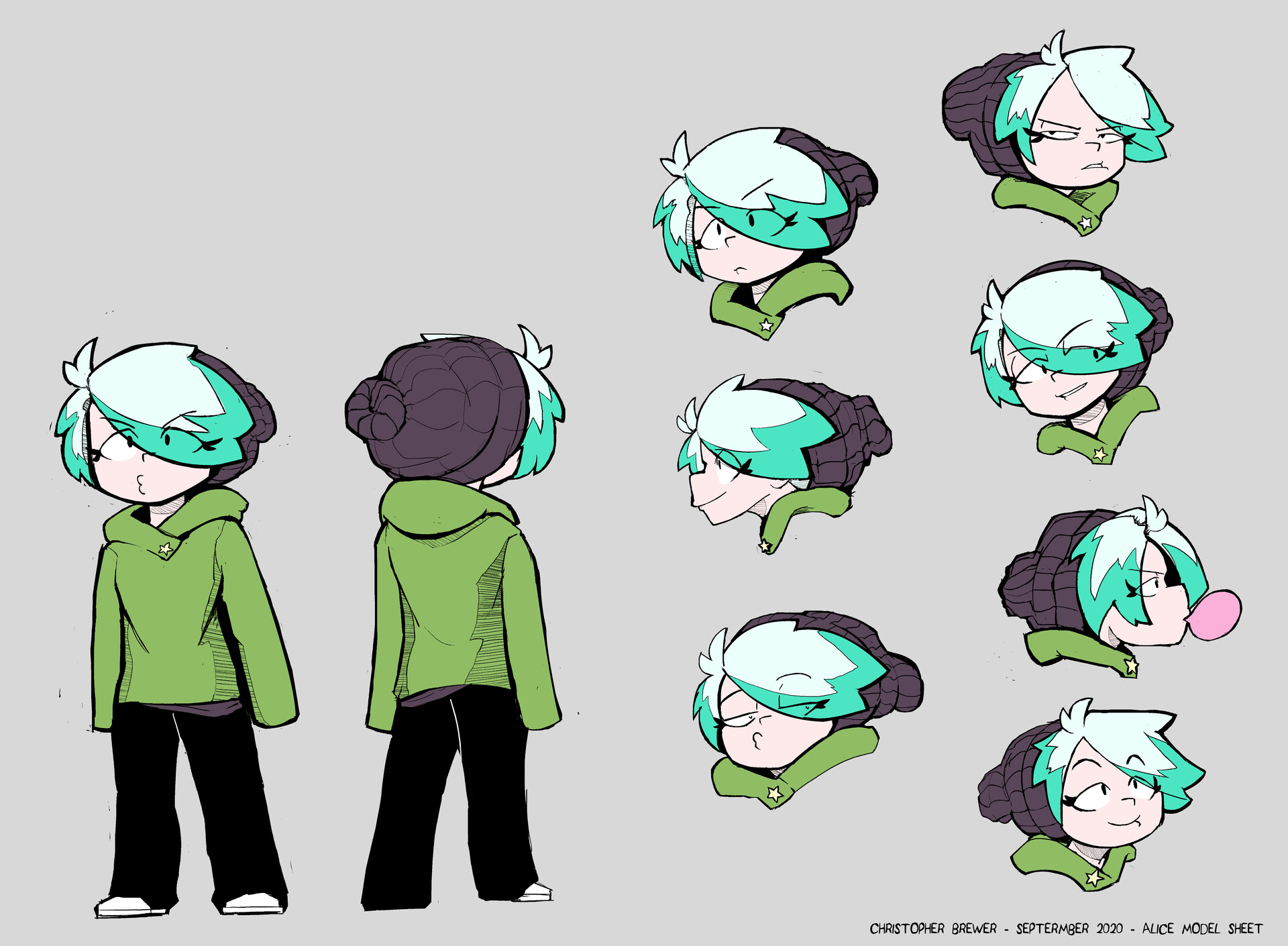 Christopher Brewer - Concept Art - PHAS Characters