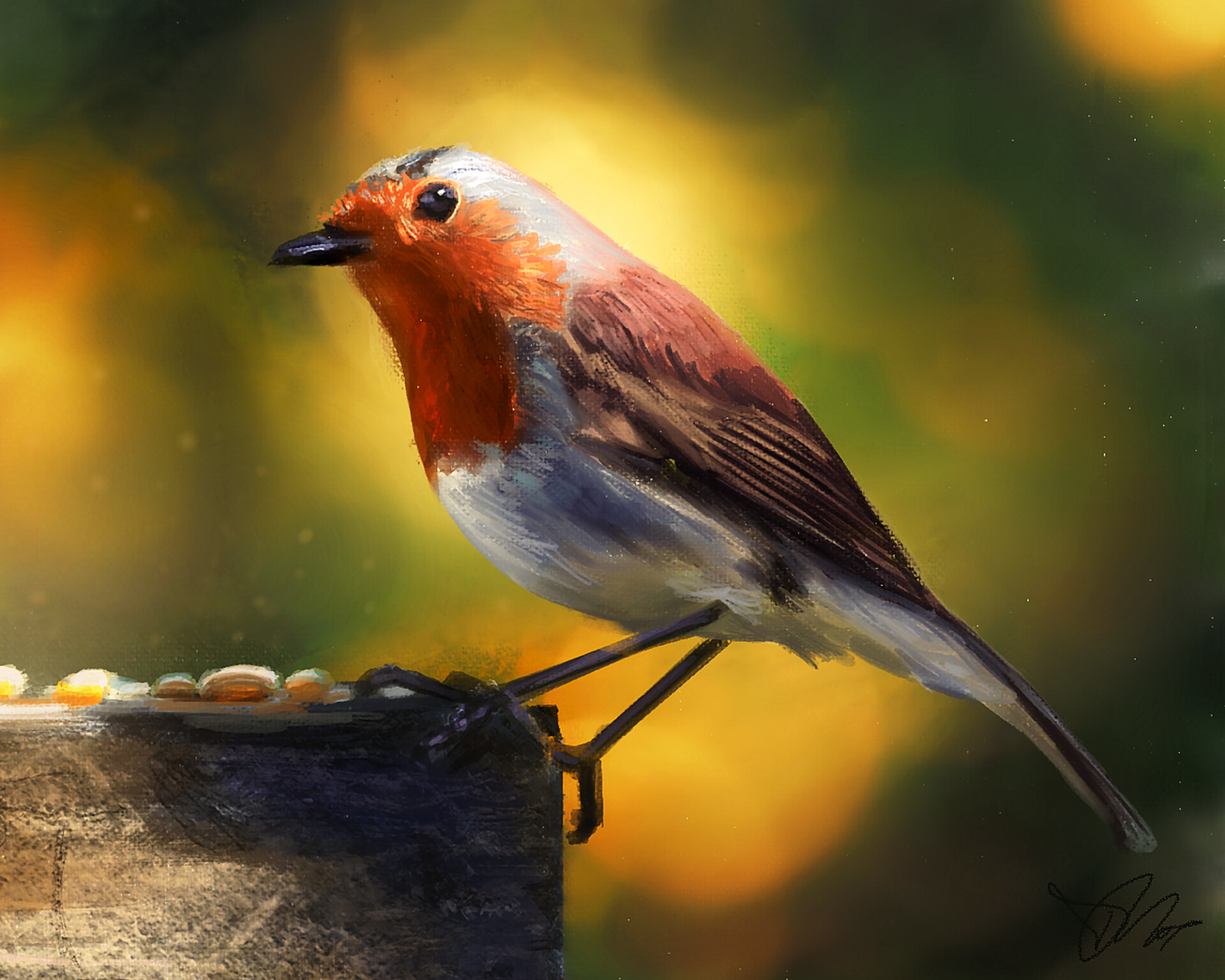 ArtStation - Robin - digital painting lighting study